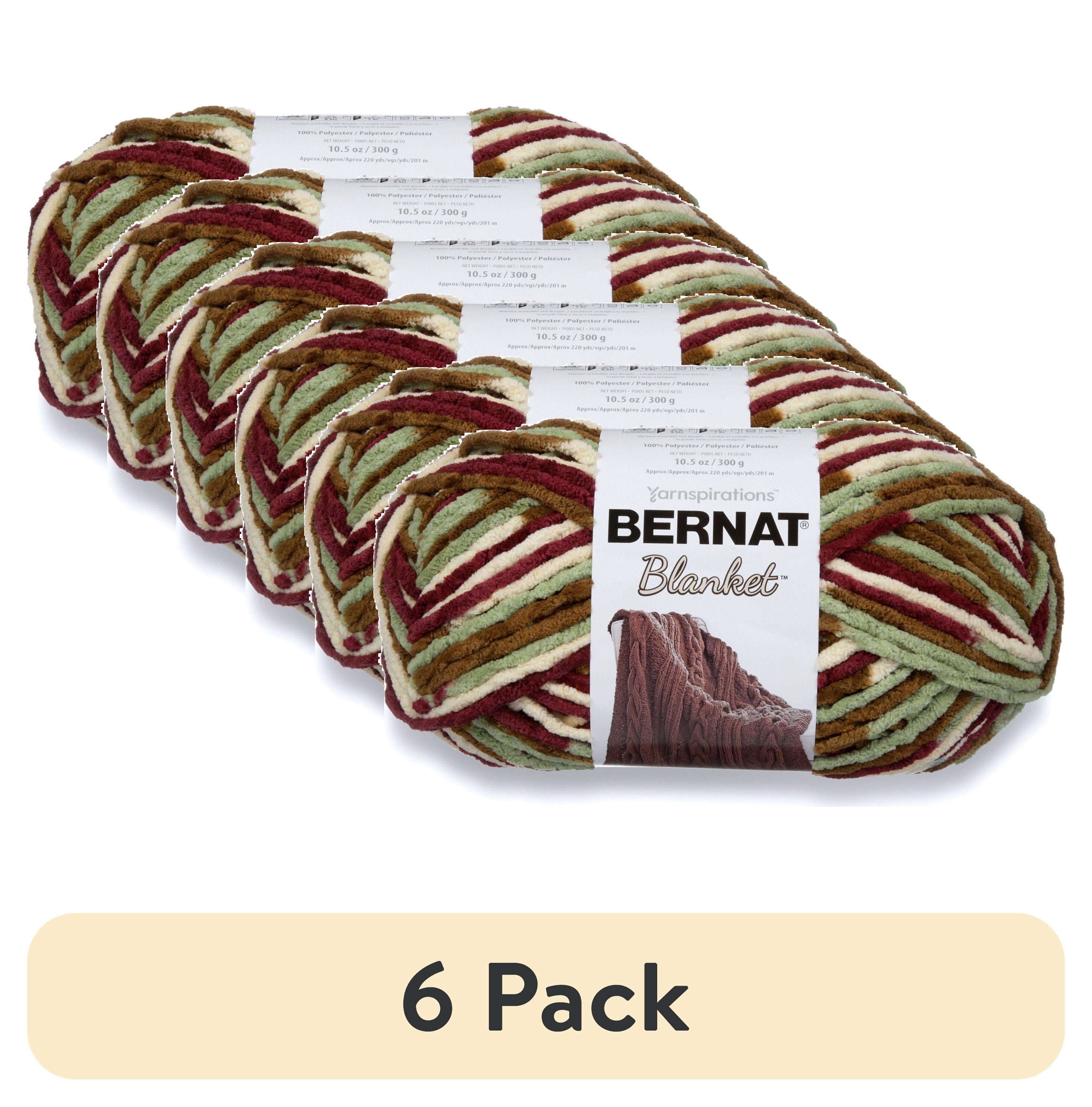 (6 pack) Bernat® Blanket™ #6 Super Bulky Polyester Yarn, Plum Fields 10 ...