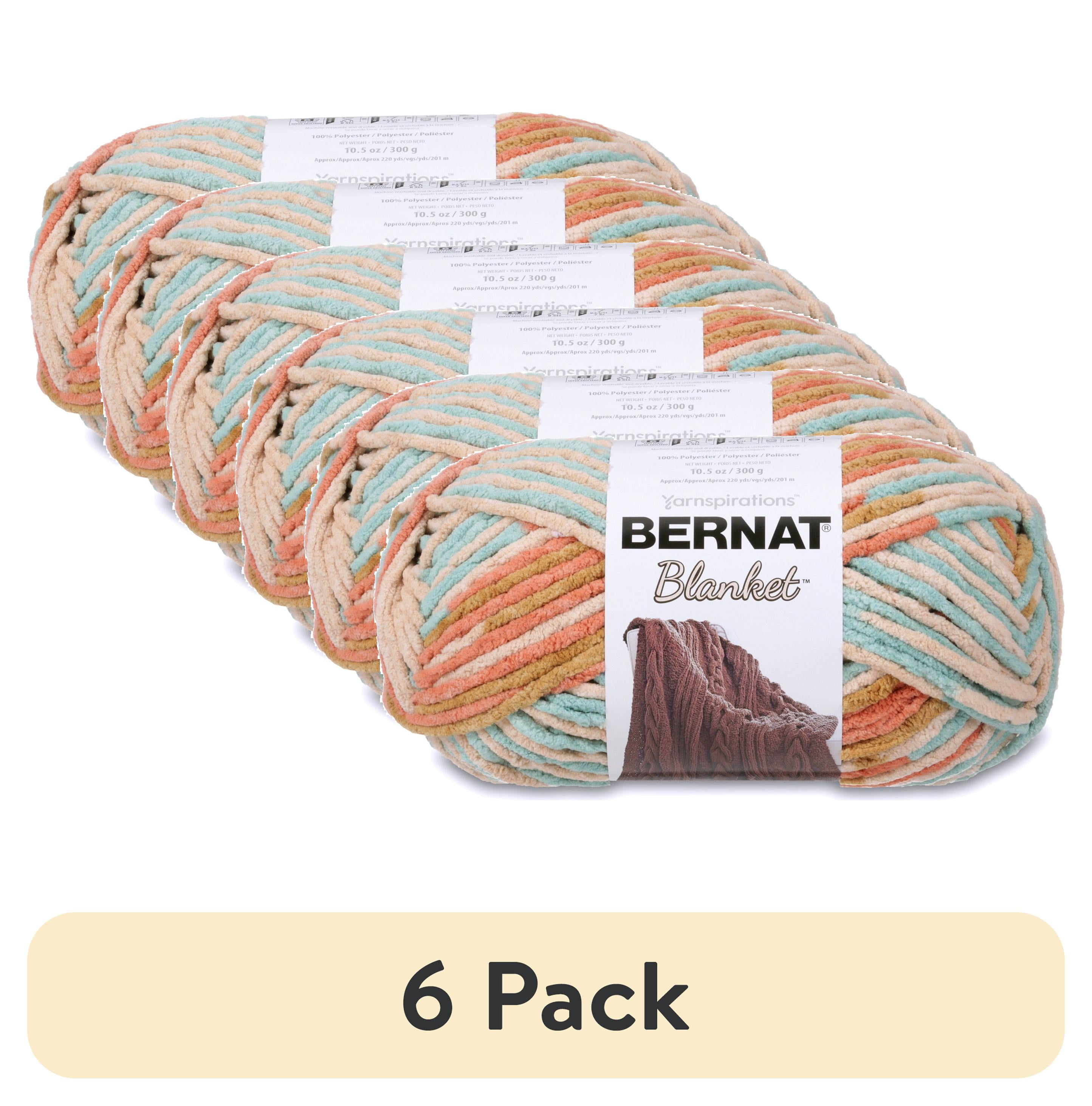 (6 pack) Bernat Blanket Big Ball Yarn - Walmart.com