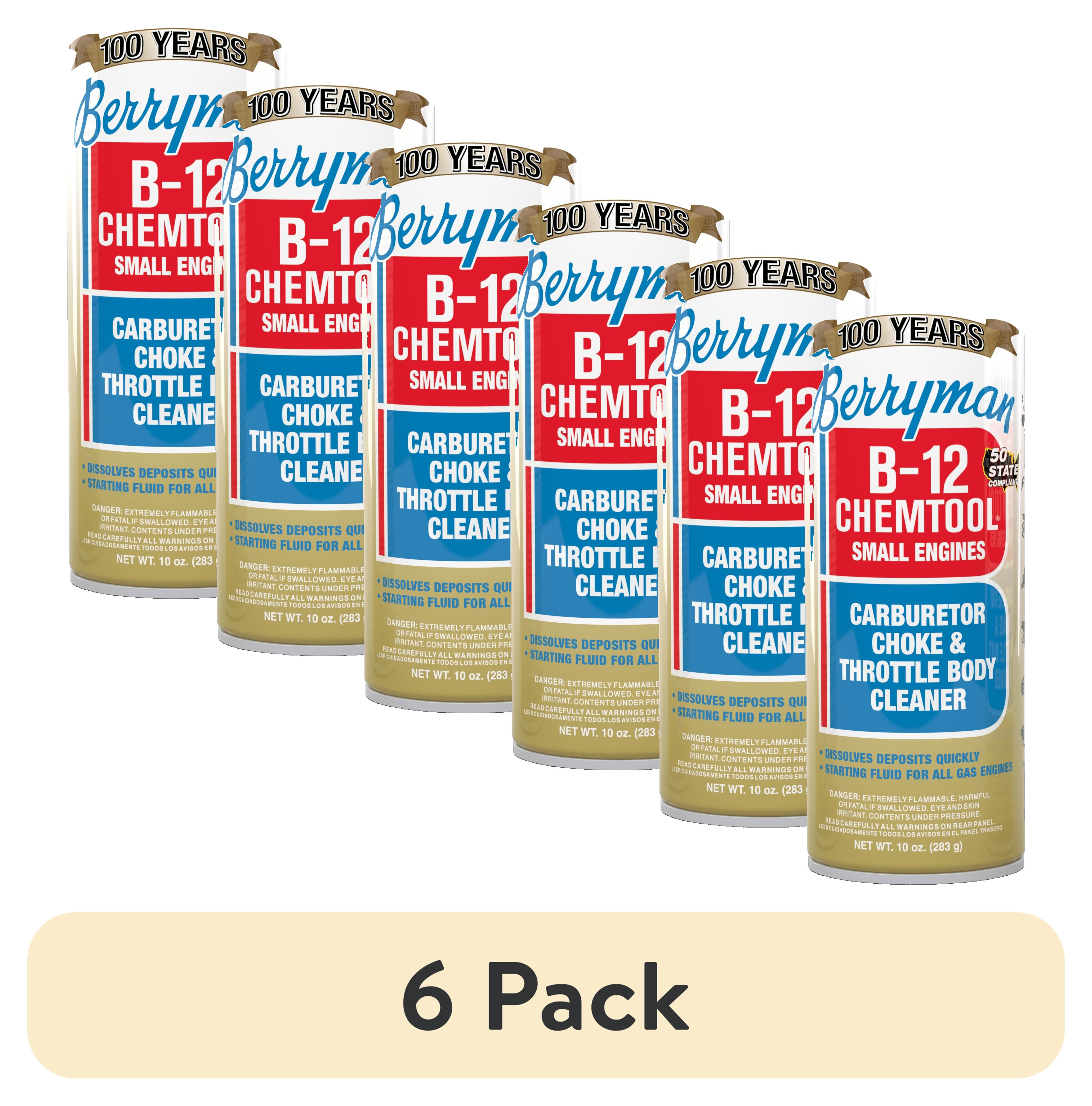 (6 pack) Berryman Products 0110C, B-12 Chemtool Carburetor Cleaner ...