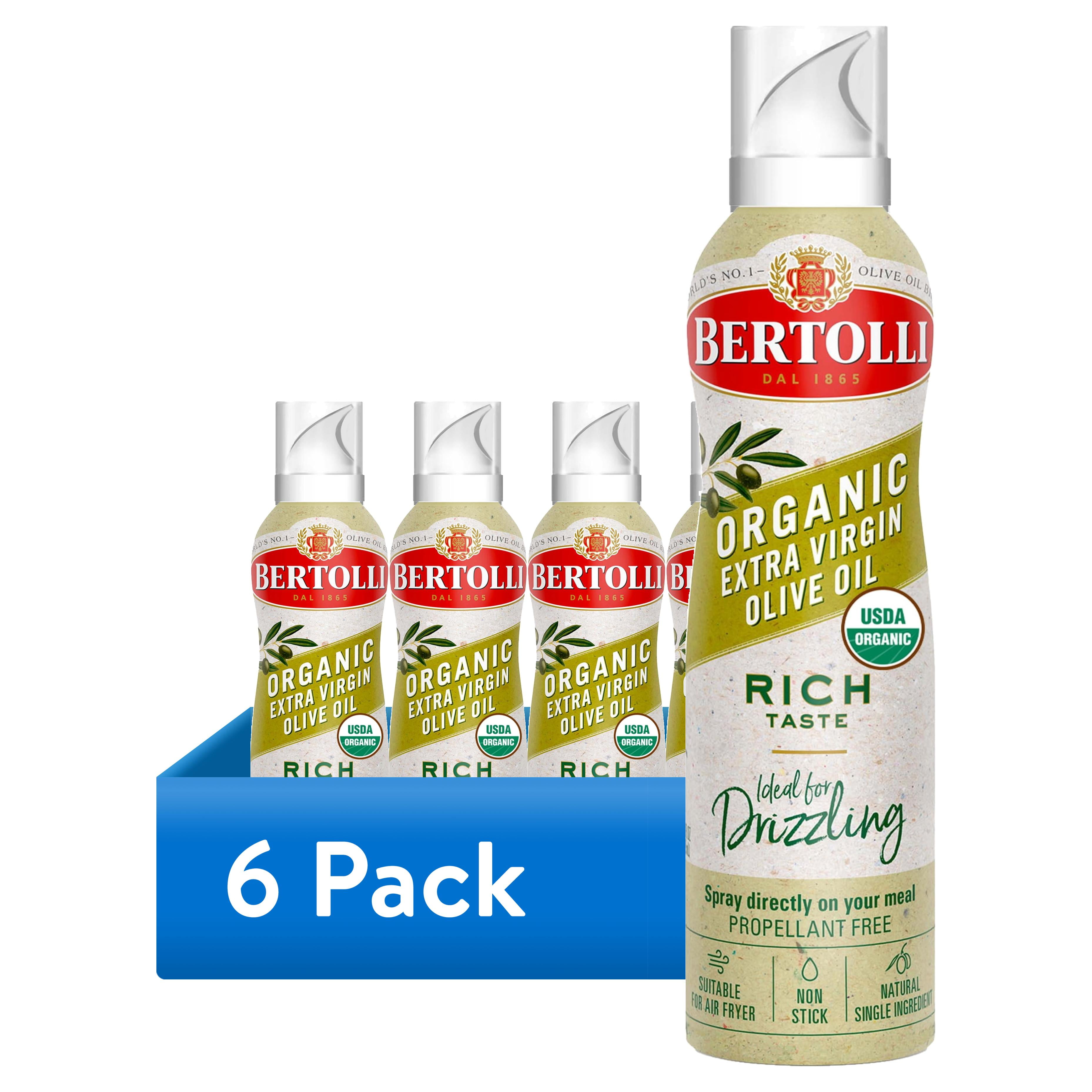 (6 pack) Bertolli Organic Extra Virgin Olive Oil Spray, Rich Taste ...
