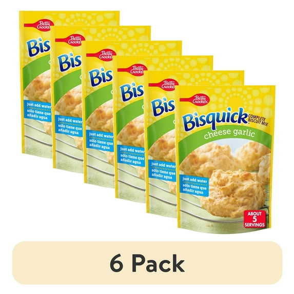 (6 pack) Betty Crocker Bisquick Complete Cheese Garlic Biscuit Mix, 7. ...