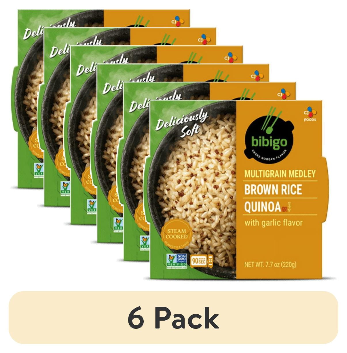 (6 pack) Bibigo Multigrain Medley, Brown Rice & Quinoa Rice Bowl, Shelf ...