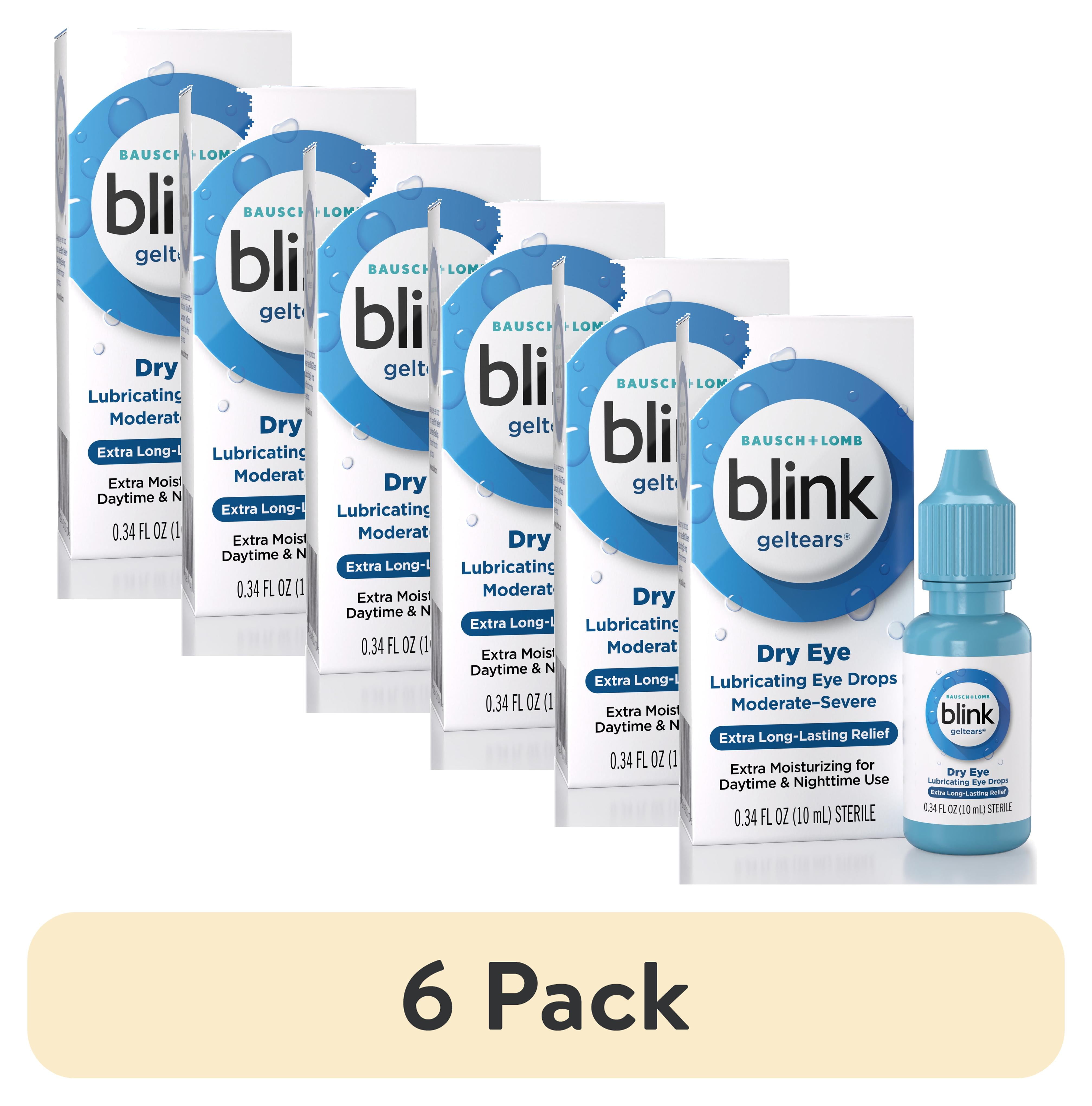 (6 pack) Blink GelTears Lubricant Eye Drops and Artificial Tears for ...