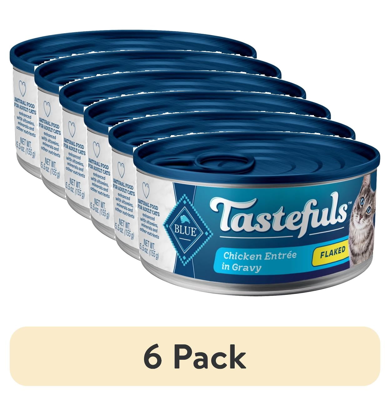 (6 pack) Blue Buffalo Tastefuls Natural Flaked Wet Cat Food - Walmart.com