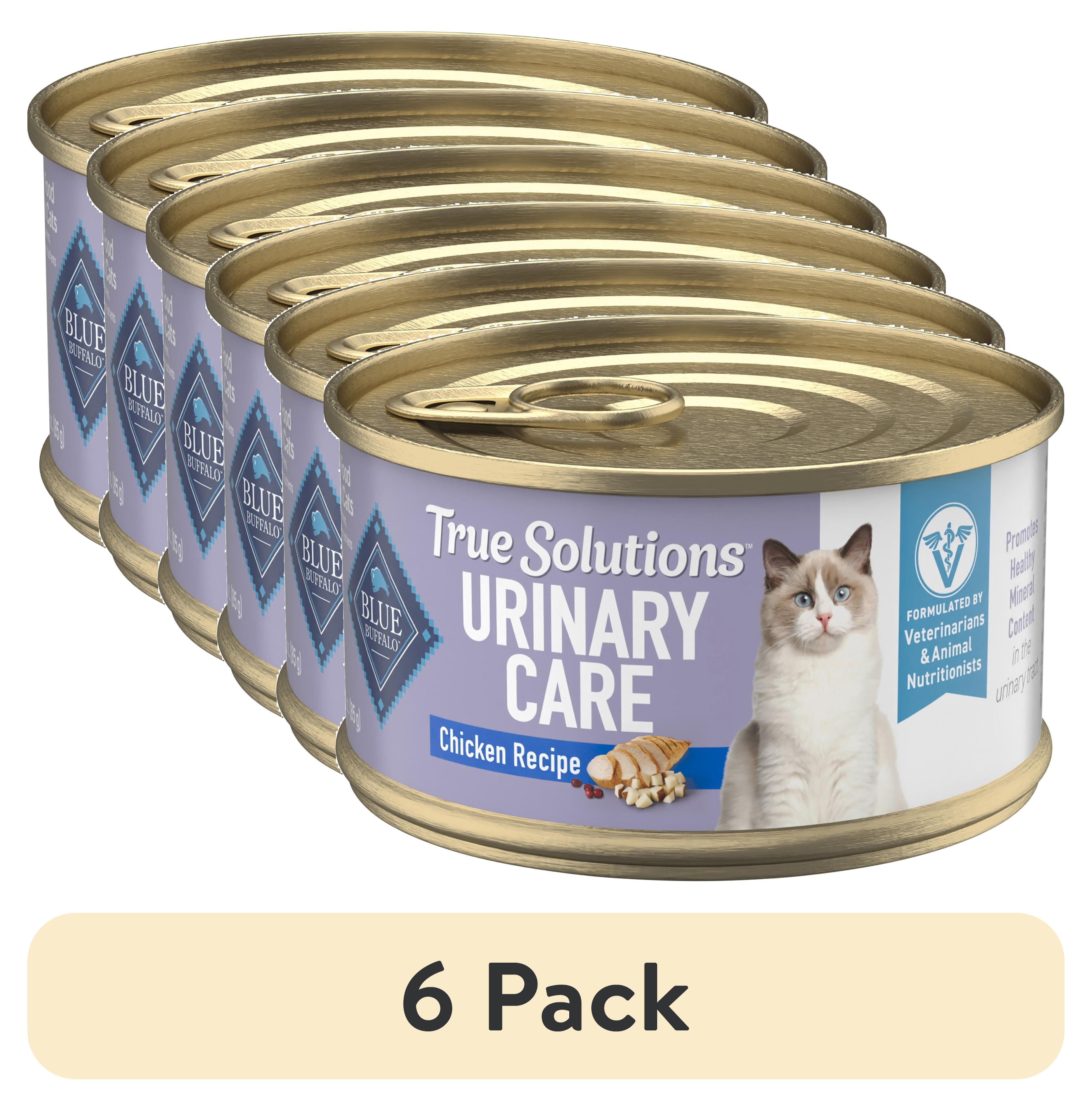 (6 pack) Blue Buffalo True Solutions Urinary Care Wet Cat Food, 3-oz ...