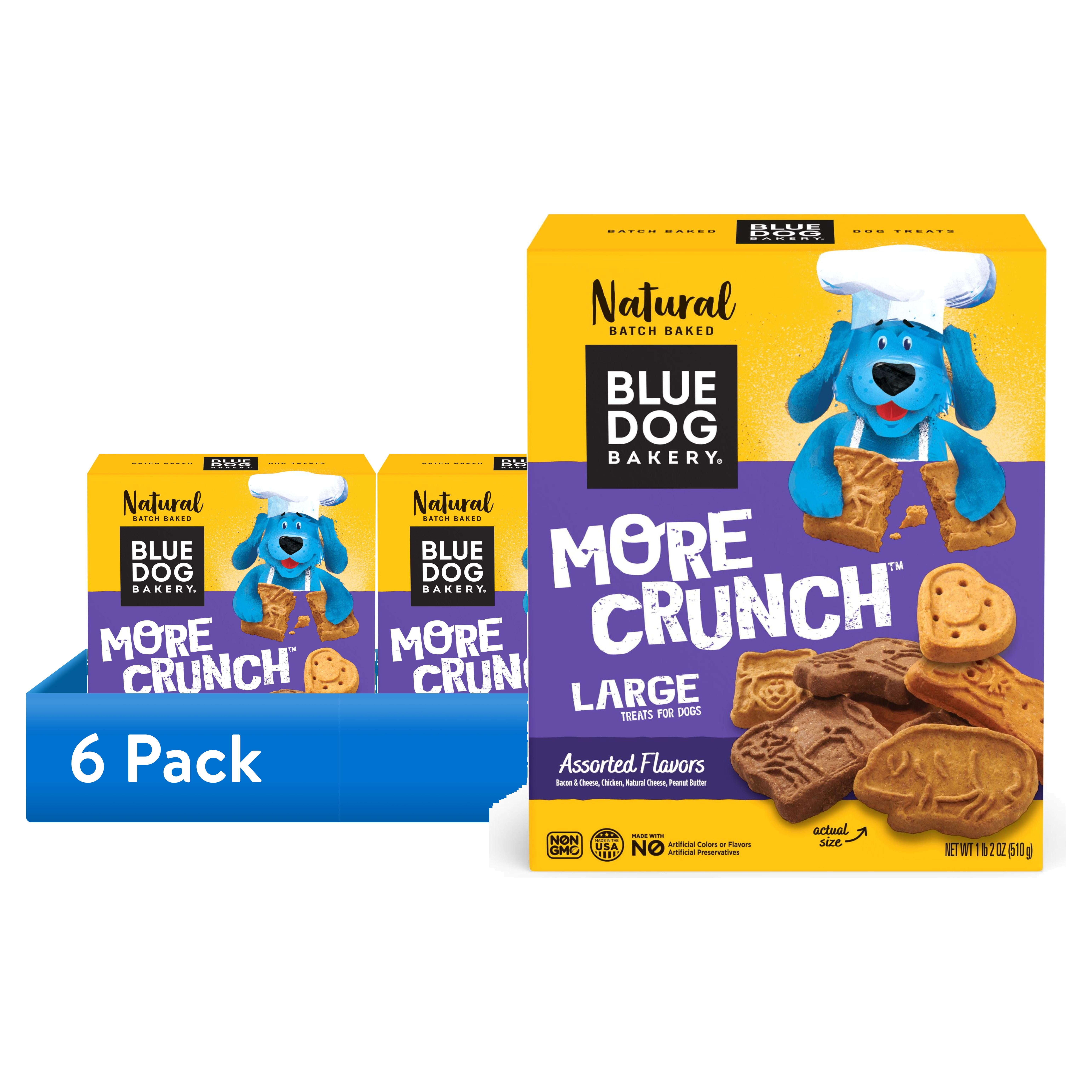 (6 pack) Blue Dog Bakery More Crunch Assorted Flavors Biscuit Treats ...