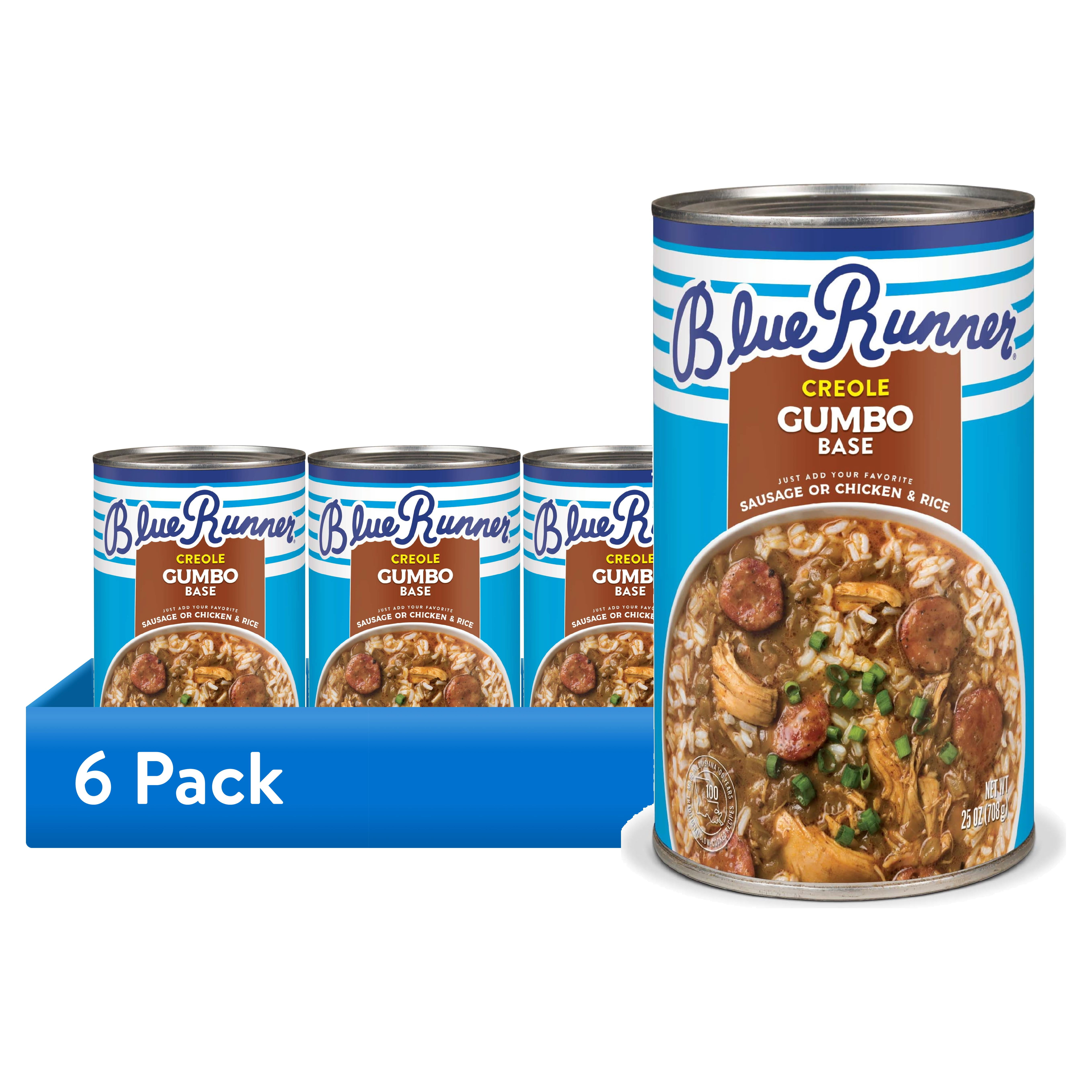 (6 pack) Blue Runner Creole Gumbo Base, 25 oz Can - Walmart.com