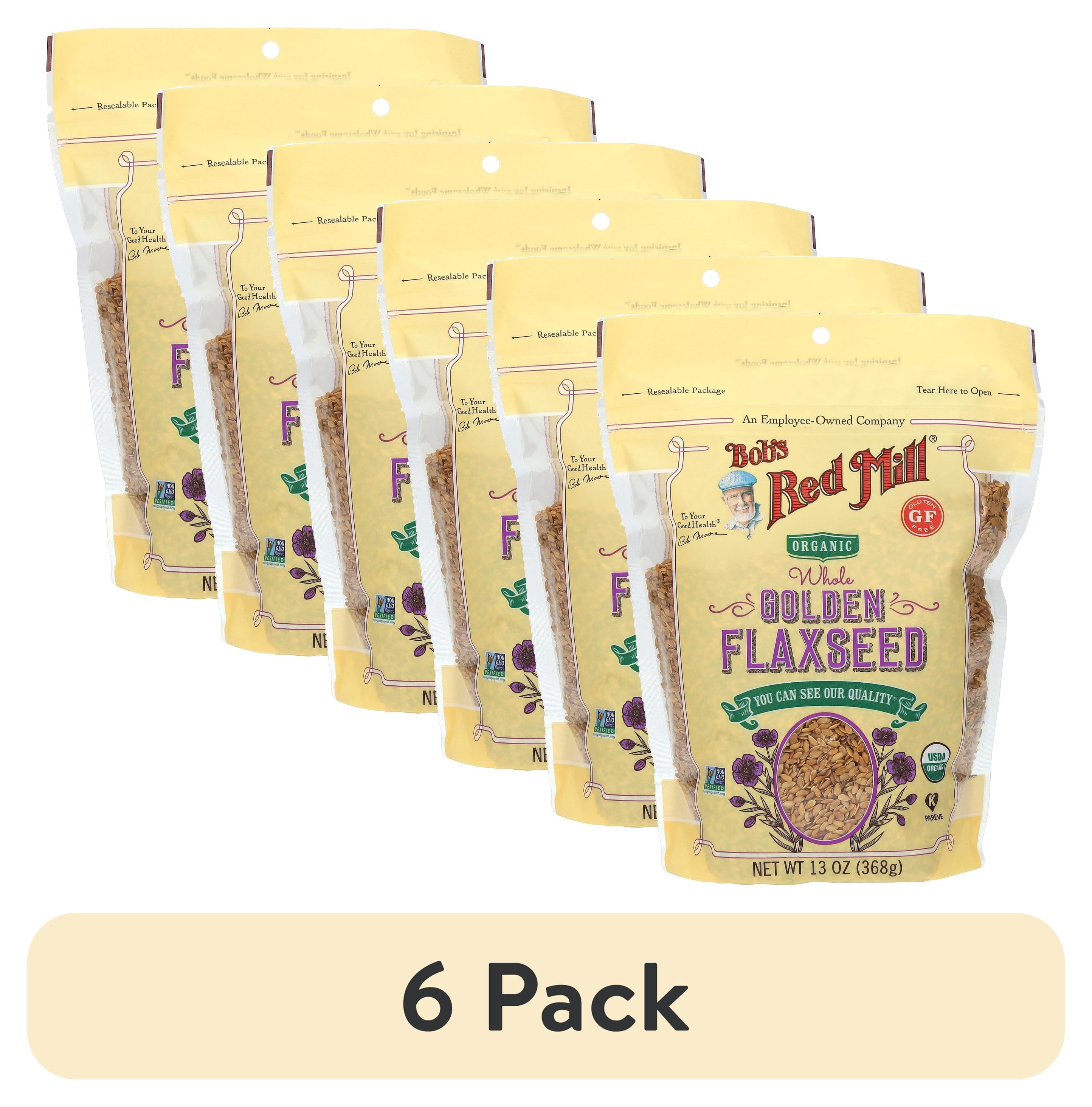 (6 pack) Bob’S Red Mill Organic Whole Golden Flaxseed, 13 Oz - Walmart.com