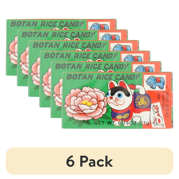(6 pack) Botan Ame Rice Candy, 0.75 oz - Walmart.com