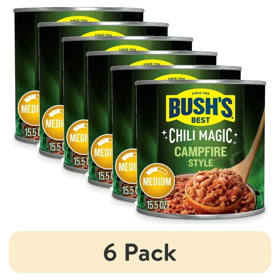(6 pack) Bush CHIL MAGIC CAMPFIRE 15.5 oz, Pack of 1 - Walmart.com