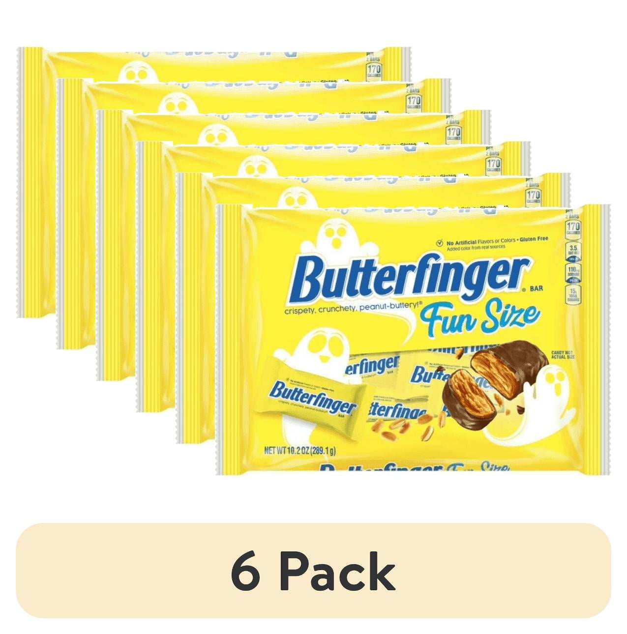 (6 pack) Butterfinger, Chocolatey, Peanut-Buttery, Fun Size Candy Bars ...
