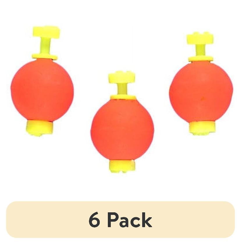 (6 pack) COMAL UnWeighted Round Snap-On Float, Assorted Colors, 0.75 ...
