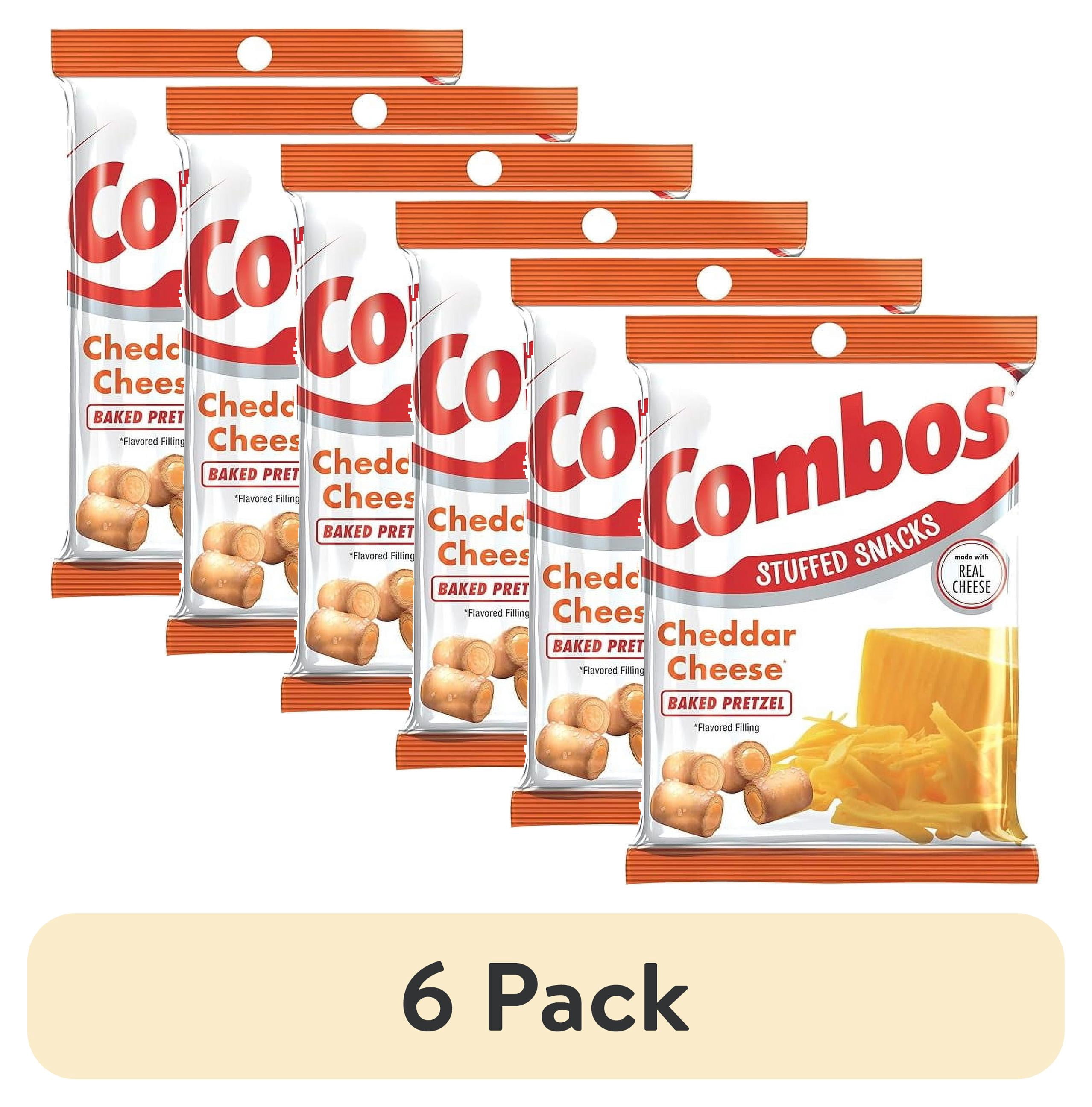 (6 pack) COMBOS Cheddar Cheese Pretzel Baked Snacks 6.3-Ounce Bag ...