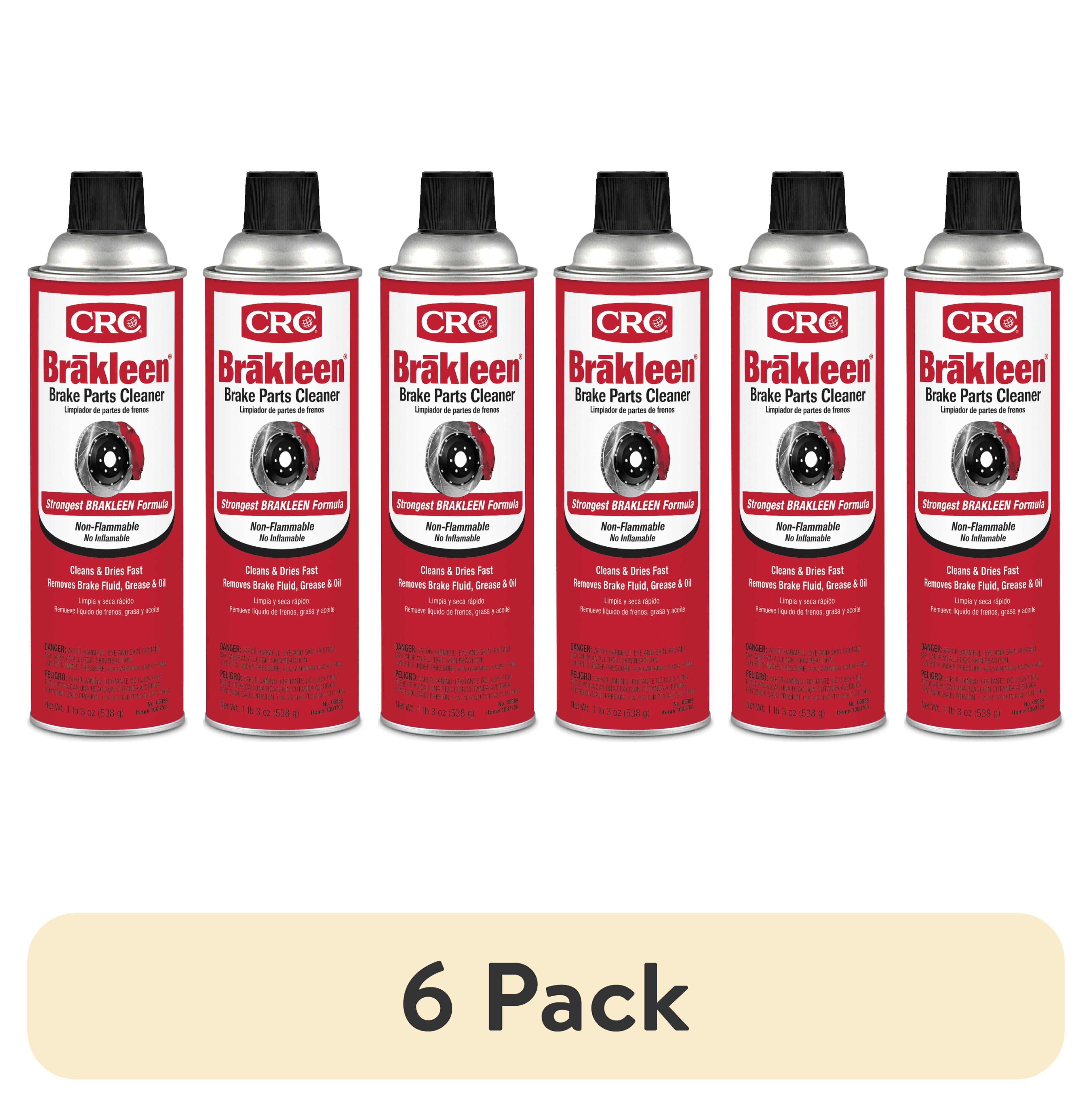 (6 pack) CRC 05089 Brakleen Non-Flammable Brake Parts Cleaner - 19 oz ...