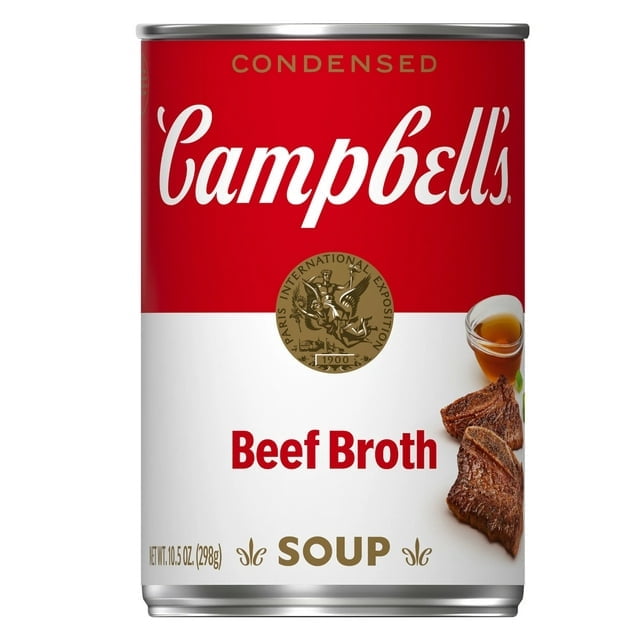 (6 pack) Campbell's Condensed Beef Broth, 10.5 oz Can, Pack of 1 ...