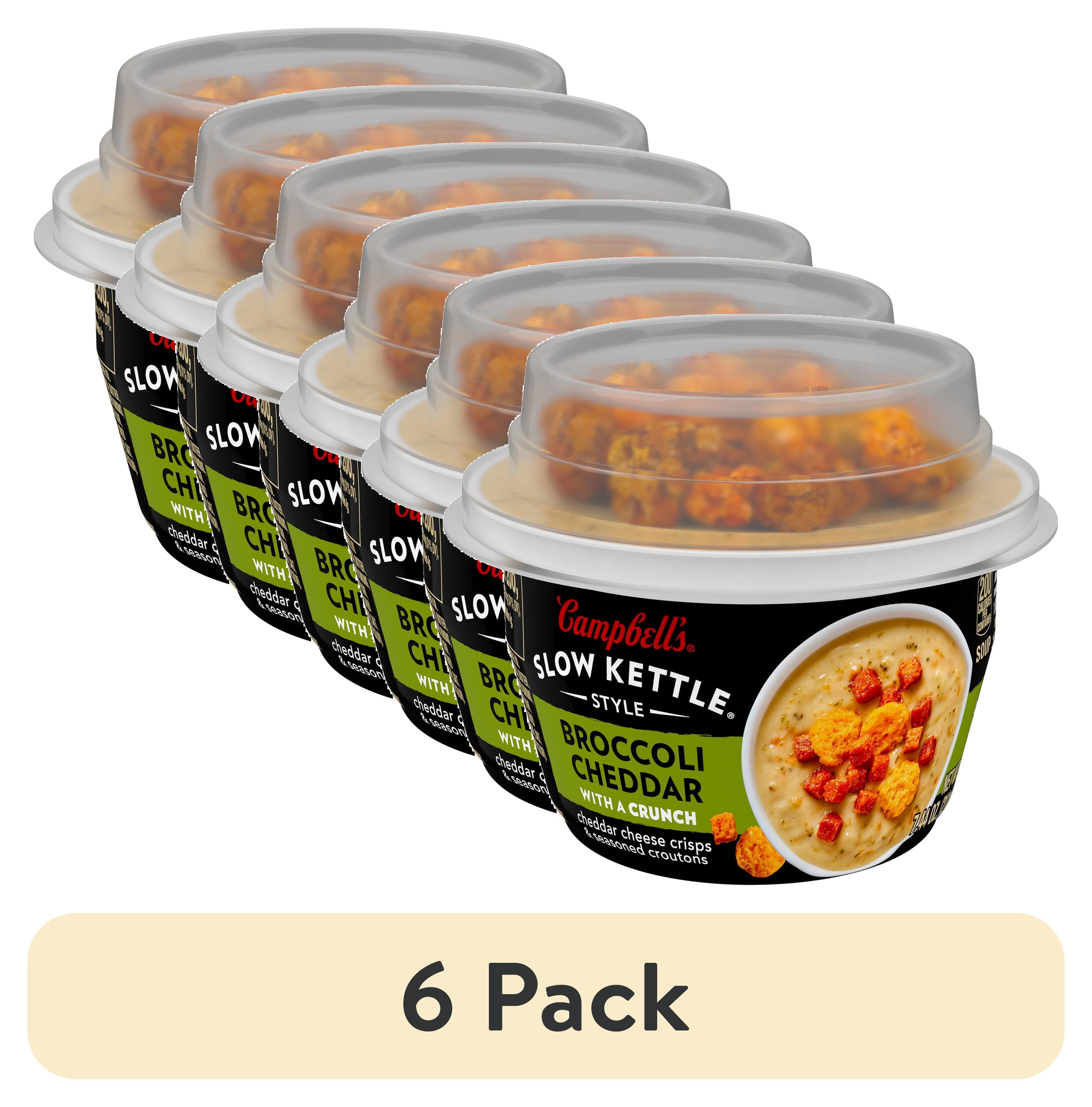 (6 pack) Campbell's Slow Kettle Style Broccoli Cheddar Soup with A ...