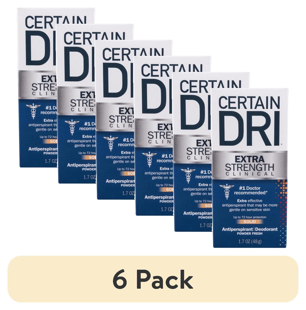 (6 pack) Certain Dri Extra Strength Clinical Antiperspirant + Deodorant ...