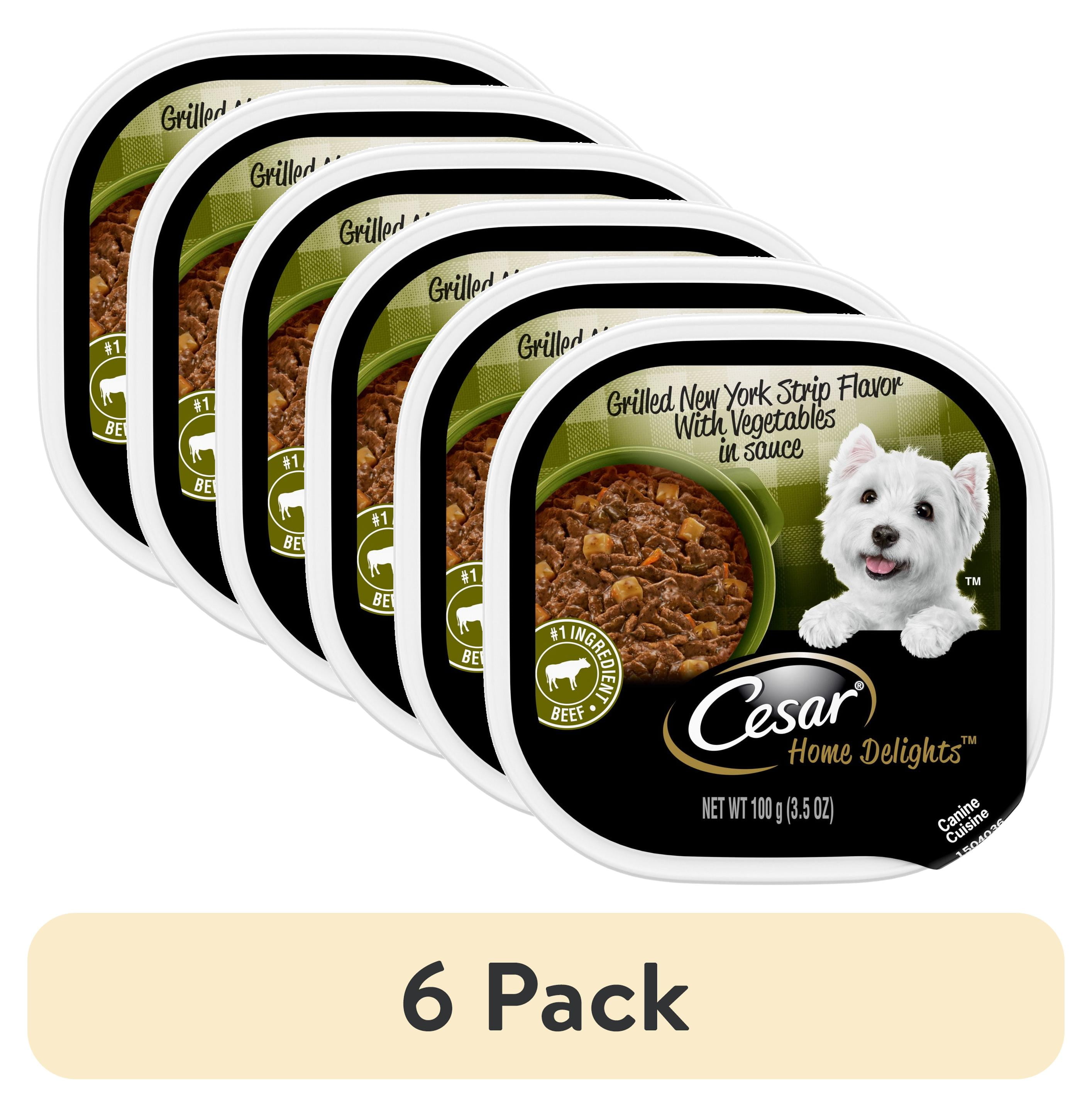 (6 pack) Cesar Home Delights Grilled New York Strip With Vegetables Wet ...