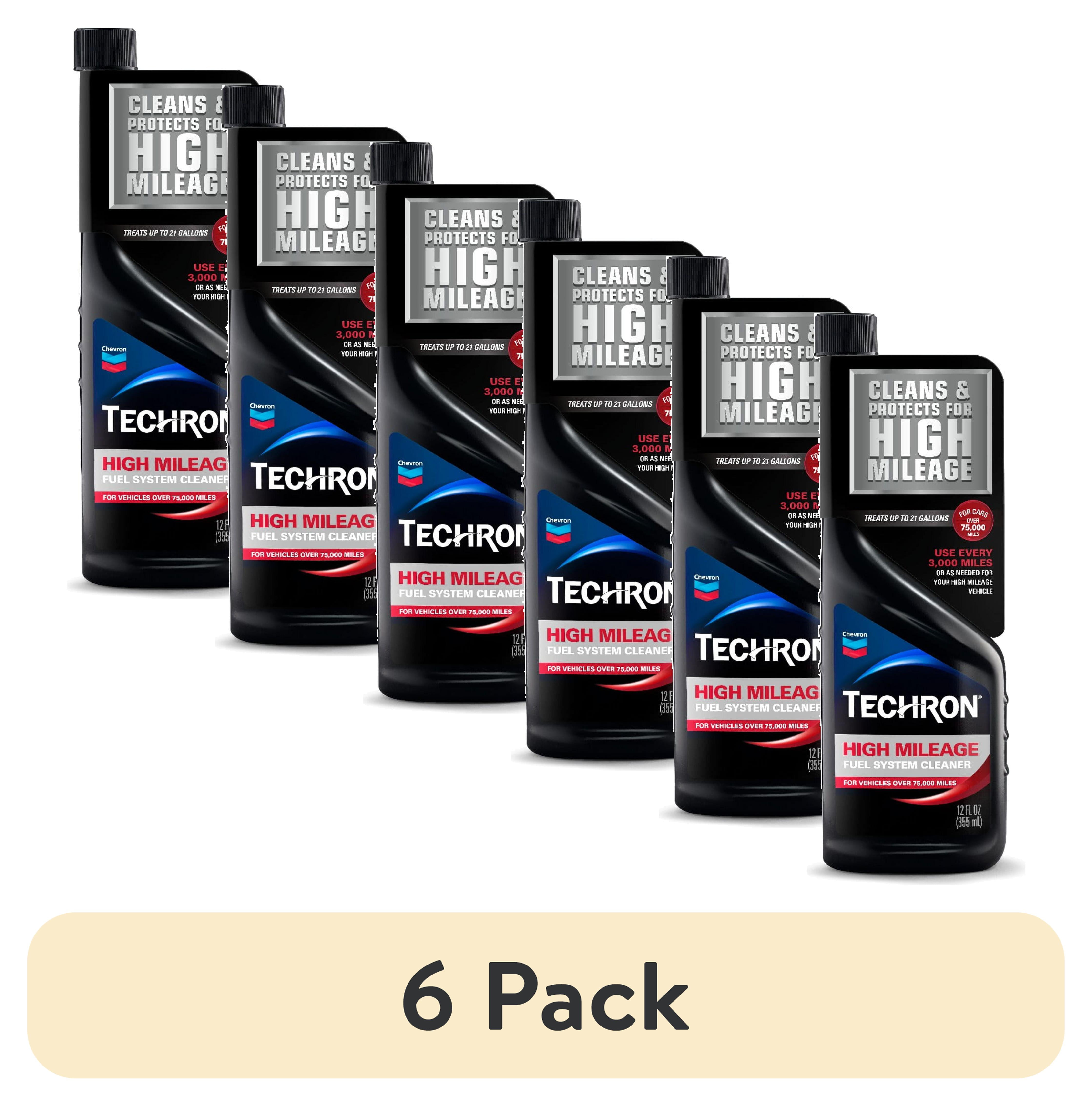 (6 pack) Chevron Techron High Mileage Fuel System Cleaner, 12 oz - Walmart.com
