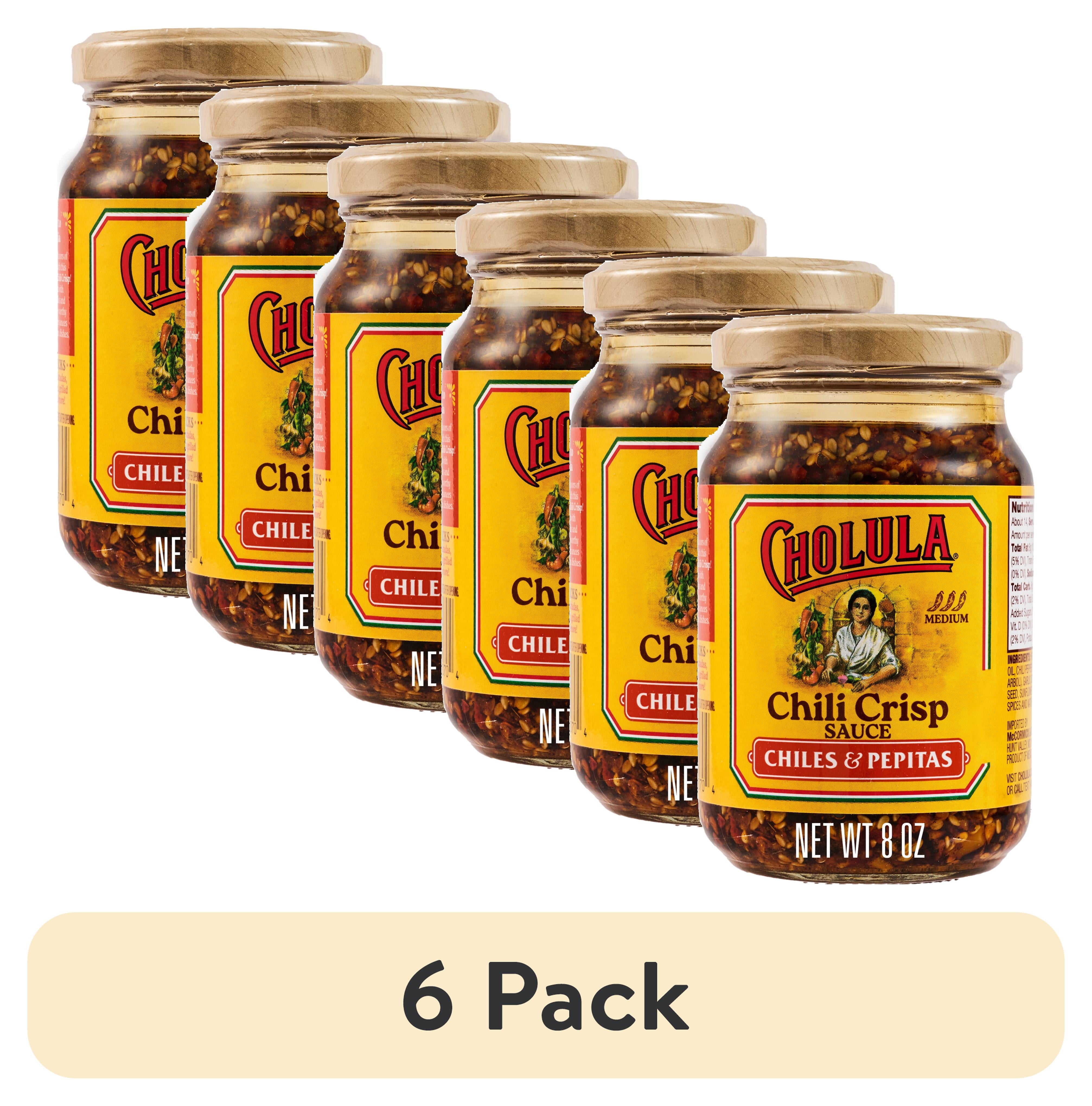 (6 pack) Cholula Chiles & Pepitas Chili Crisp Sauce, 8.0 oz Bottle ...