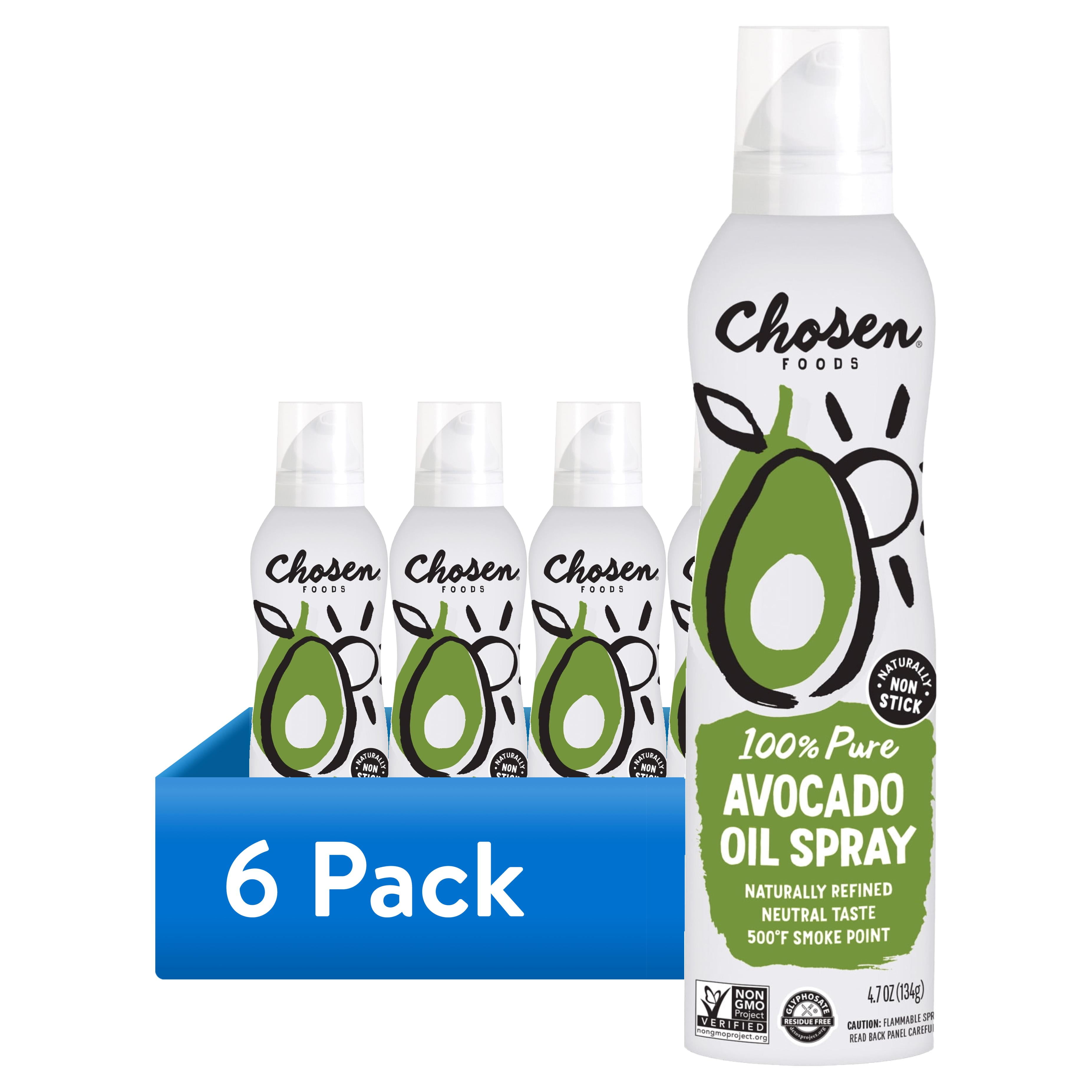 (6 pack) Chosen Foods 100% Pure Avocado Oil Spray - Walmart.com