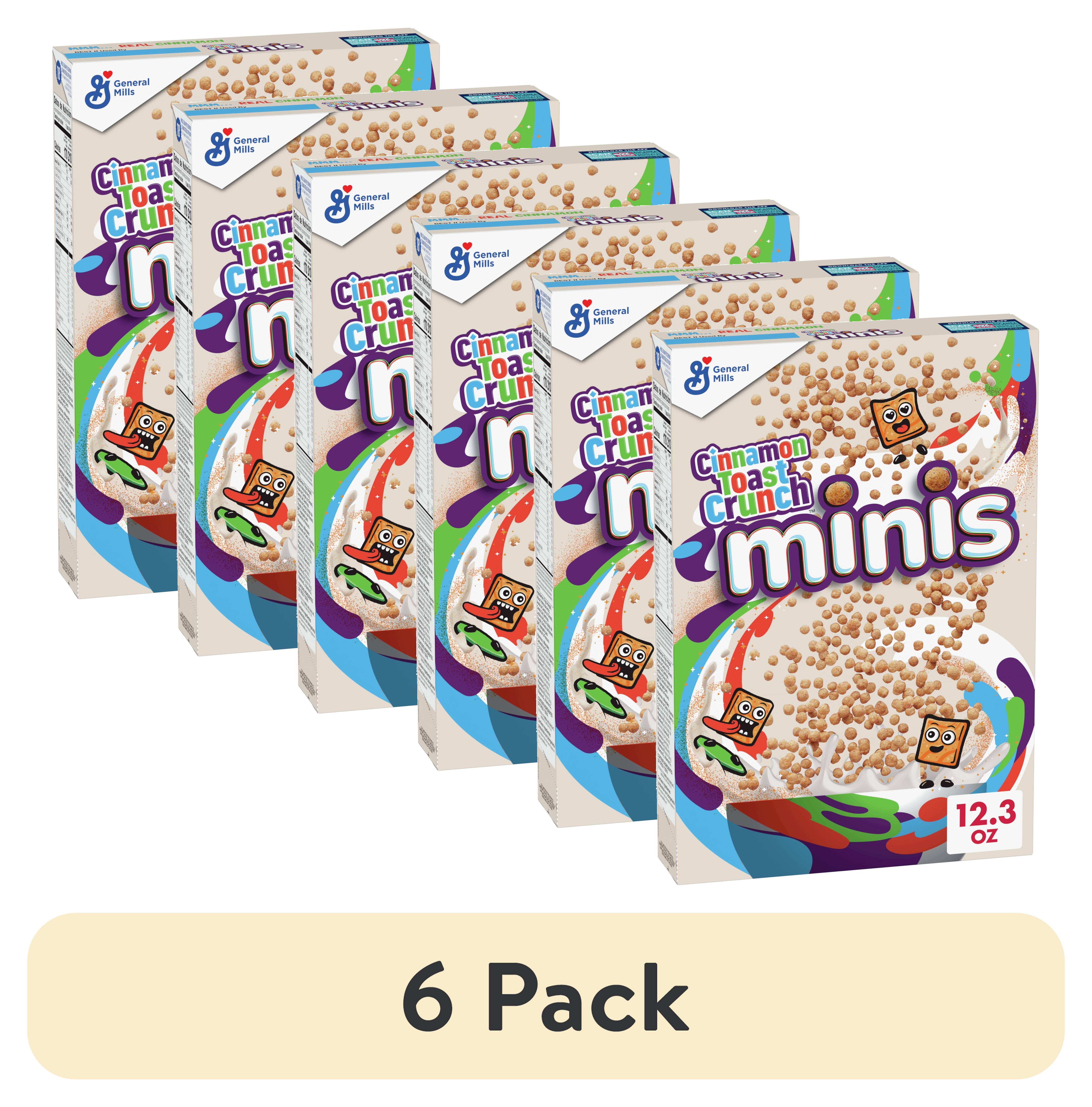 (6 pack) Cinnamon Toast Crunch Minis Breakfast Cereal, 12.3 OZ ...