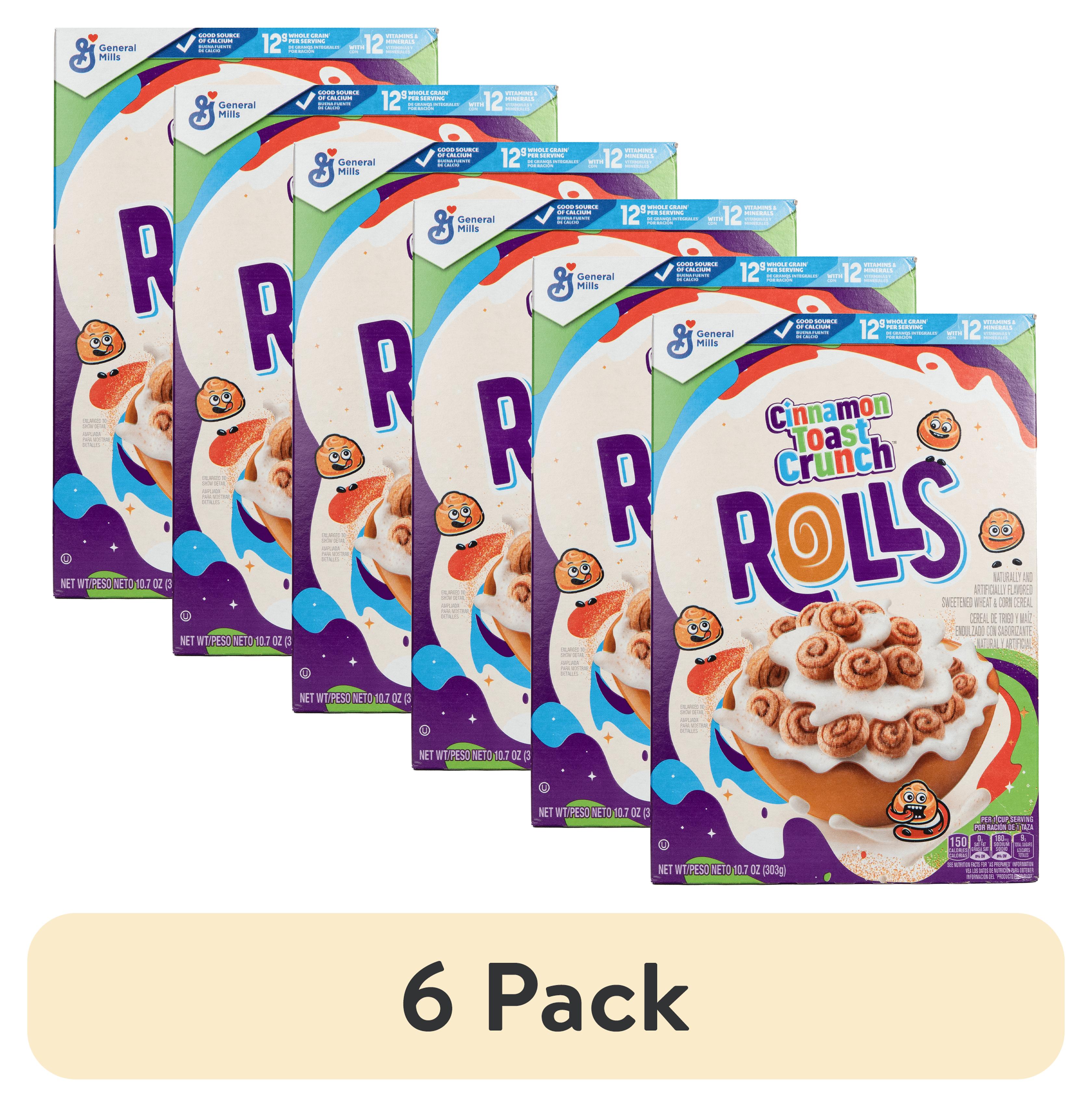 (6 pack) Cinnamon Toast Crunch Rolls Breakfast Cereal, 10.7oz, Crunchy ...