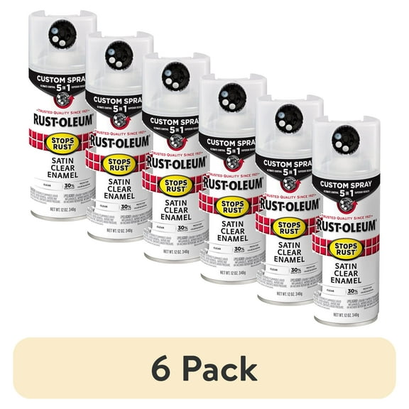 Rust-Oleum Clear Gloss Enamel Spray Paint, Stops Rust, Turbo Spray ...