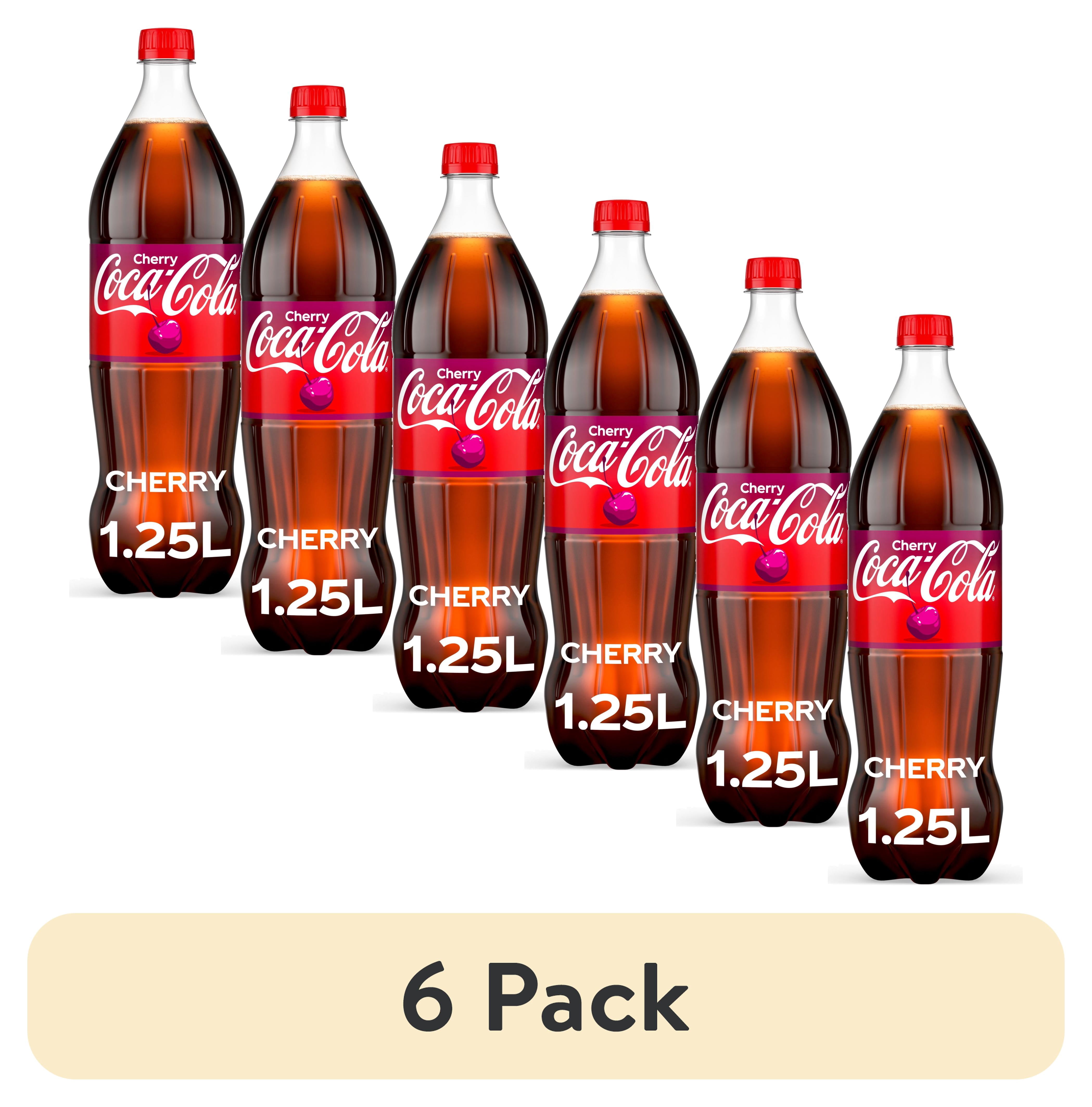 (6 pack) Coca-Cola Cherry Soda Pop Bottle, 1.25 Liters - Walmart.com