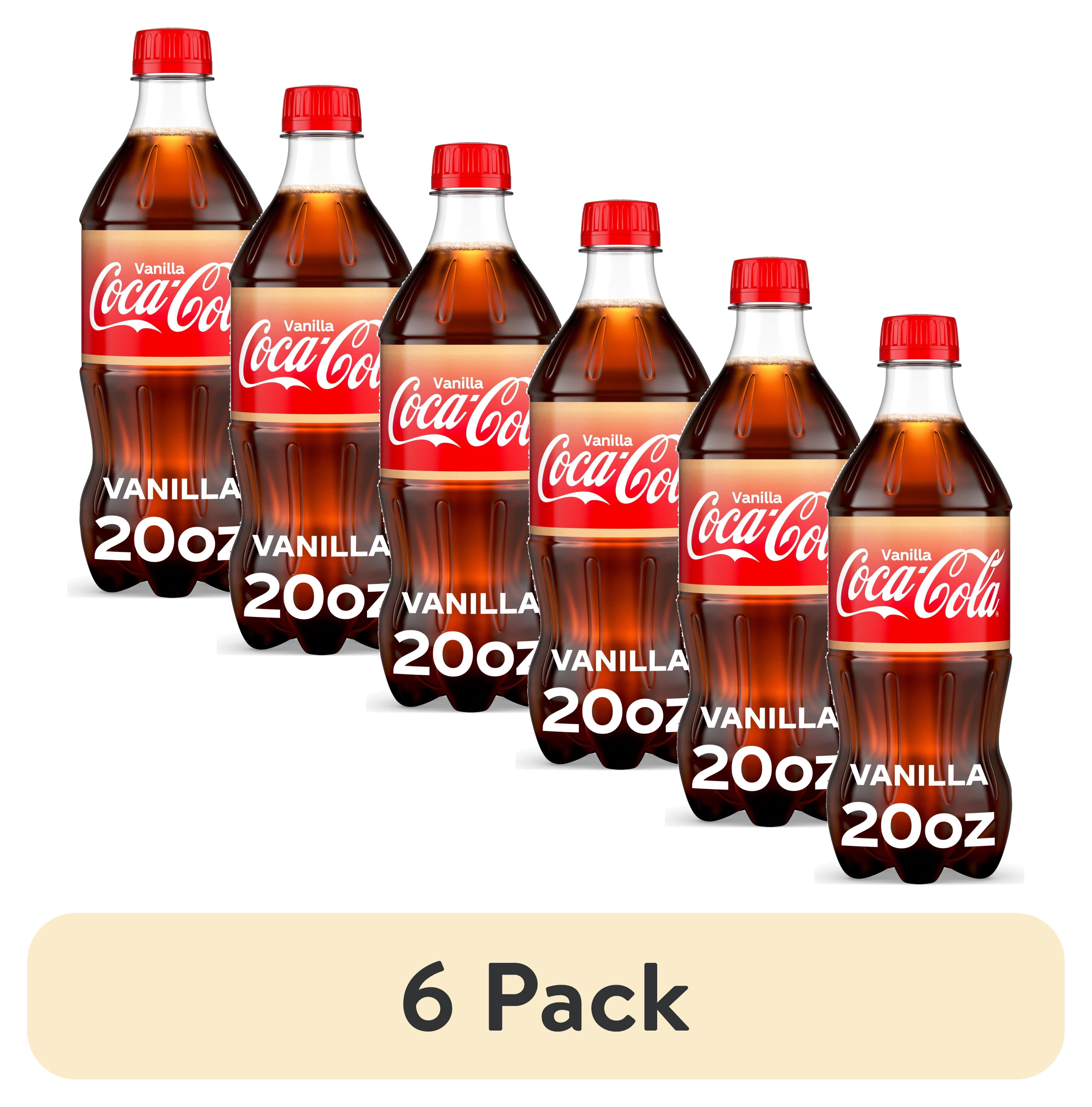 (6 pack) Coca-Cola Vanilla Soda Pop Bottle, 20 fl oz - Walmart.com