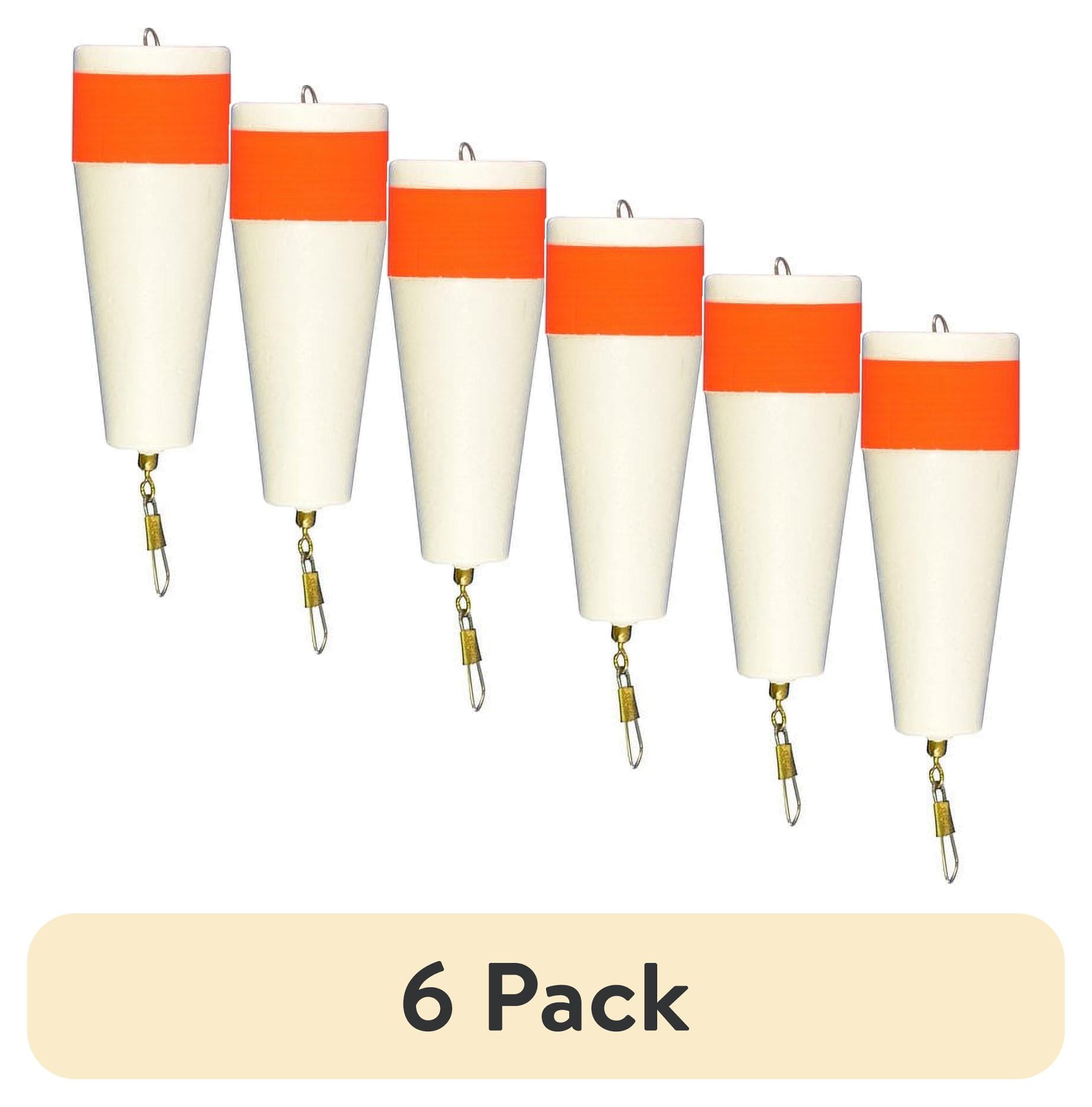 (6 pack) Comal Tackle 4" Reddi Popping Weighted Float, Red & White ...