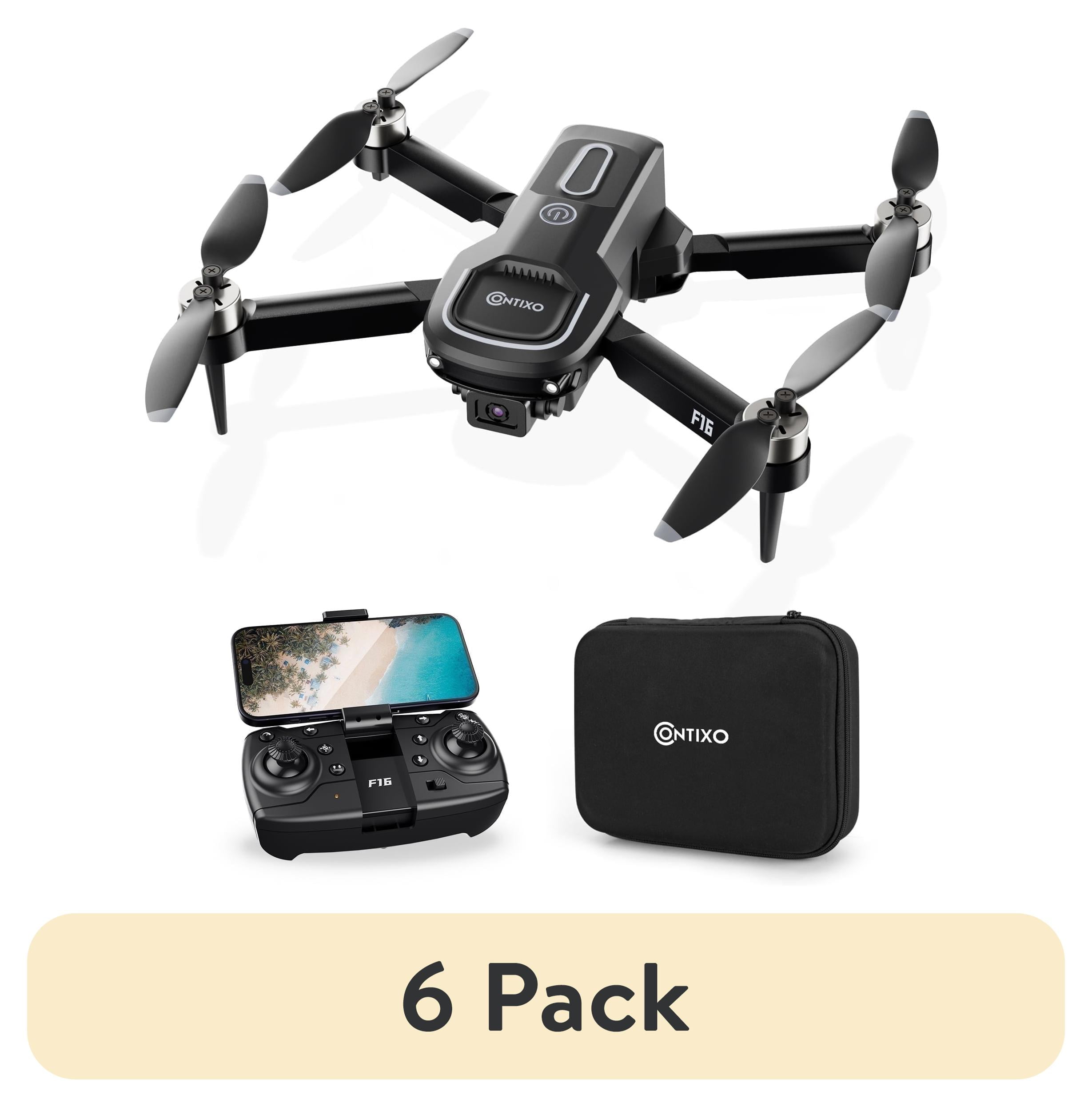 (6 pack) Contixo F16 Stunt Drone, 360° Flips, 1080P Camera, Brushless ...