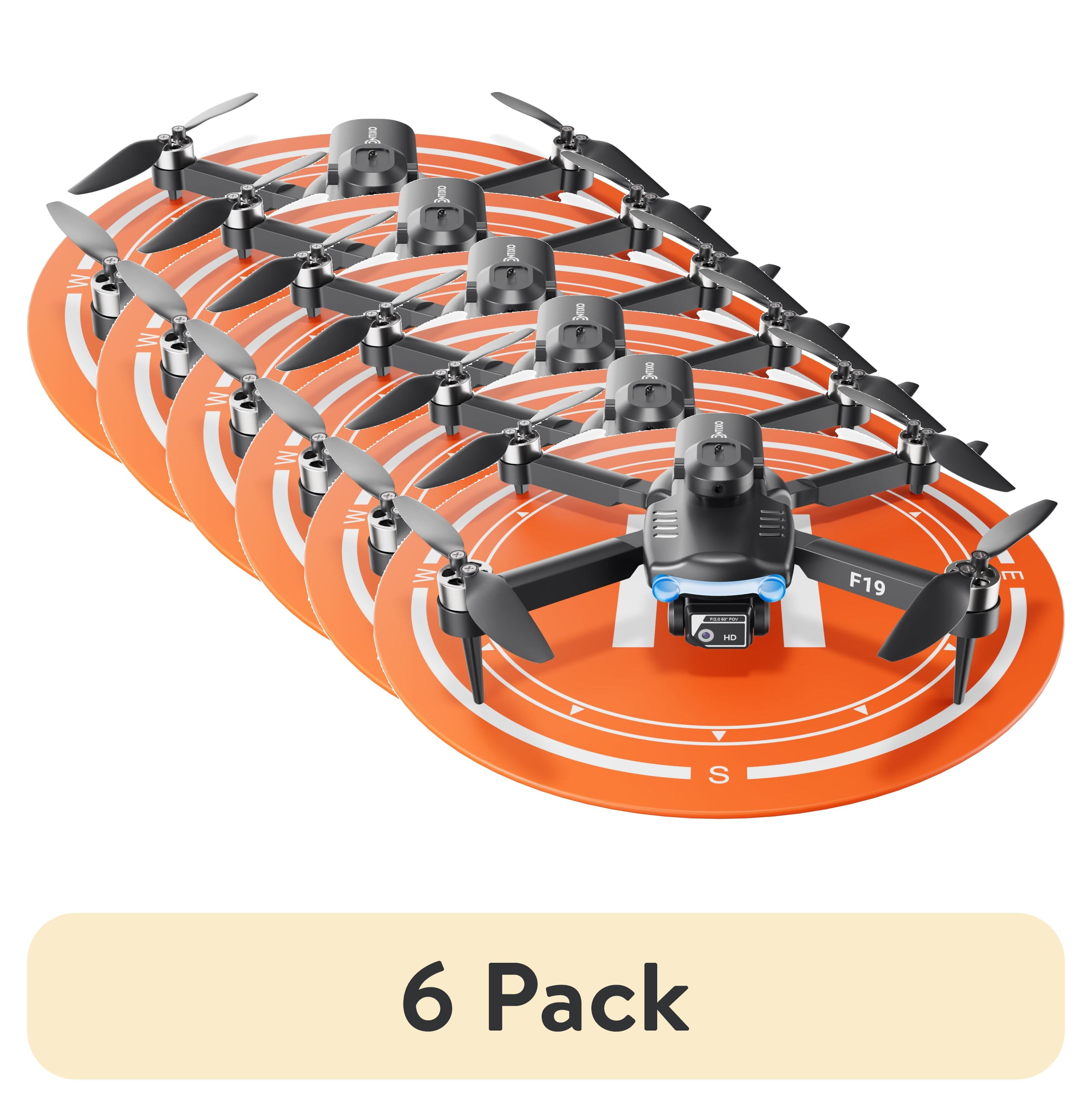 (6 pack) Contixo F19 Foldable Mini Drone w/1080P Camera, Obstacle ...