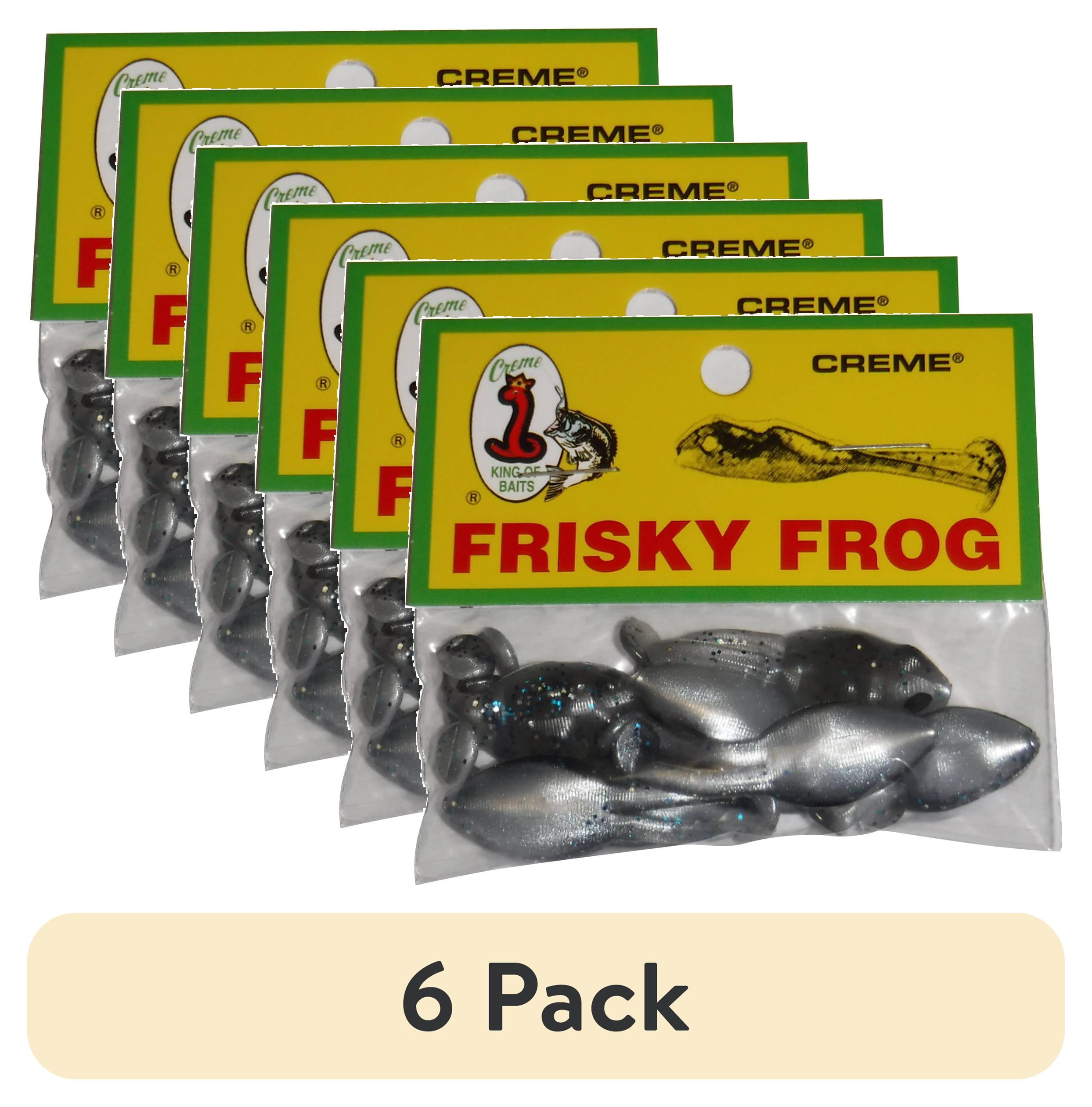 (1 pack) Crème 1.5" Frisky Frog Lure 7pk, Blue Thunder - Walmart.com
