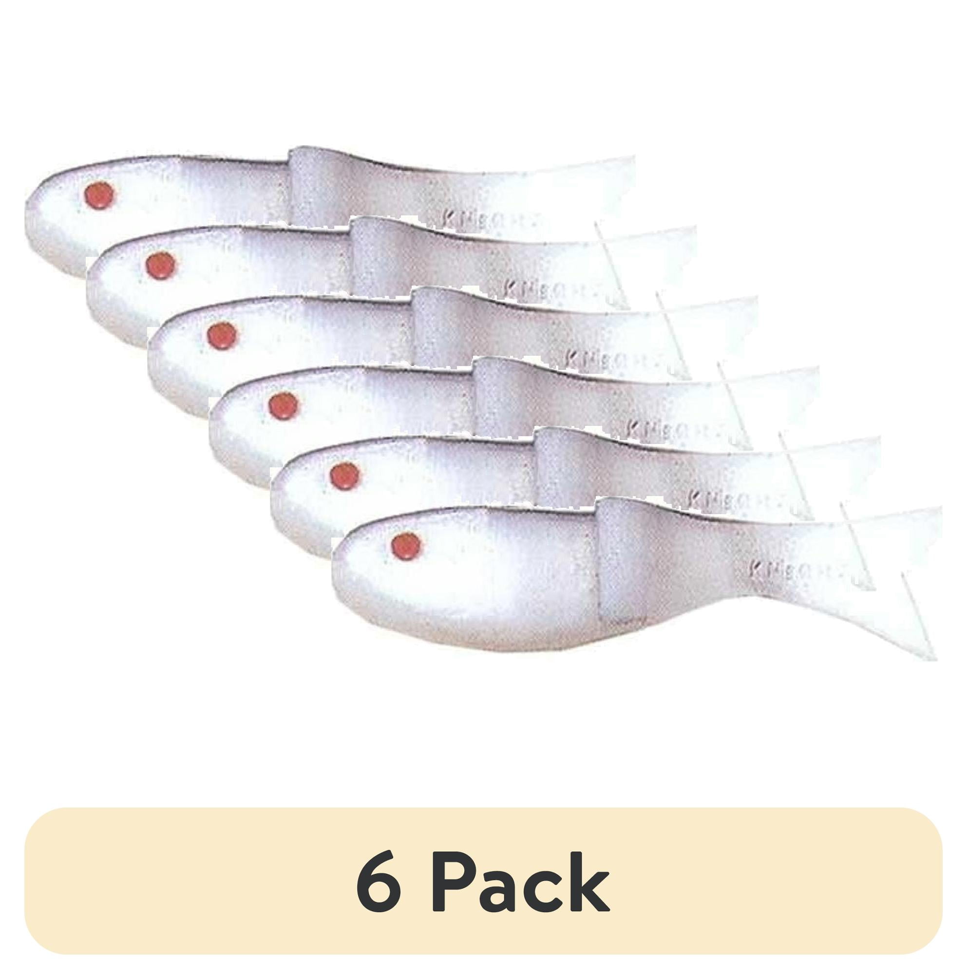 (6 pack) Creme 1.5" Lit'l Fishie Lure, Pearl White & Gray, 1/16 oz., 4 ...