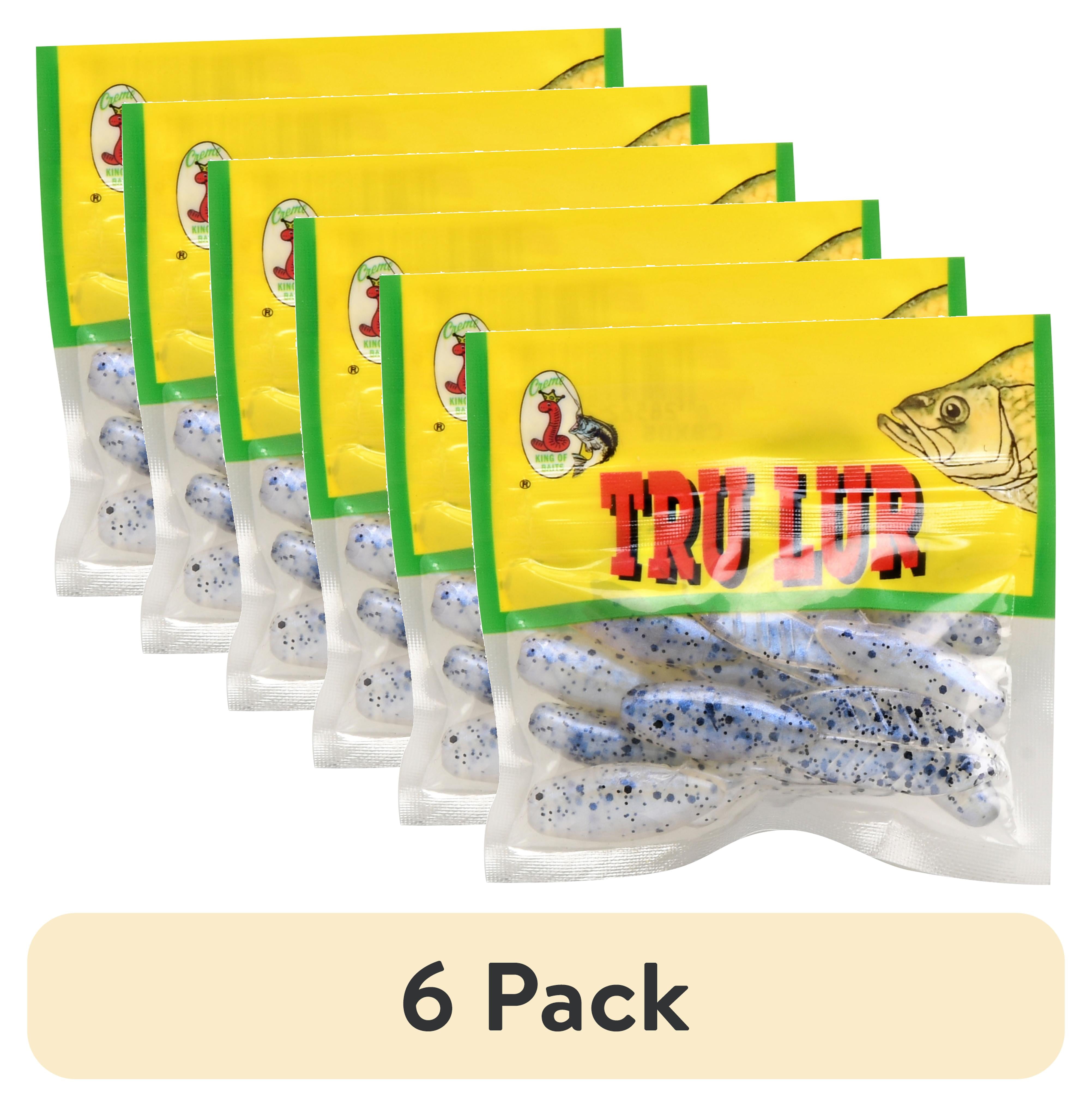 (6 pack) Creme 2" Curl Tail Grub Lure, Pearl - Walmart.com