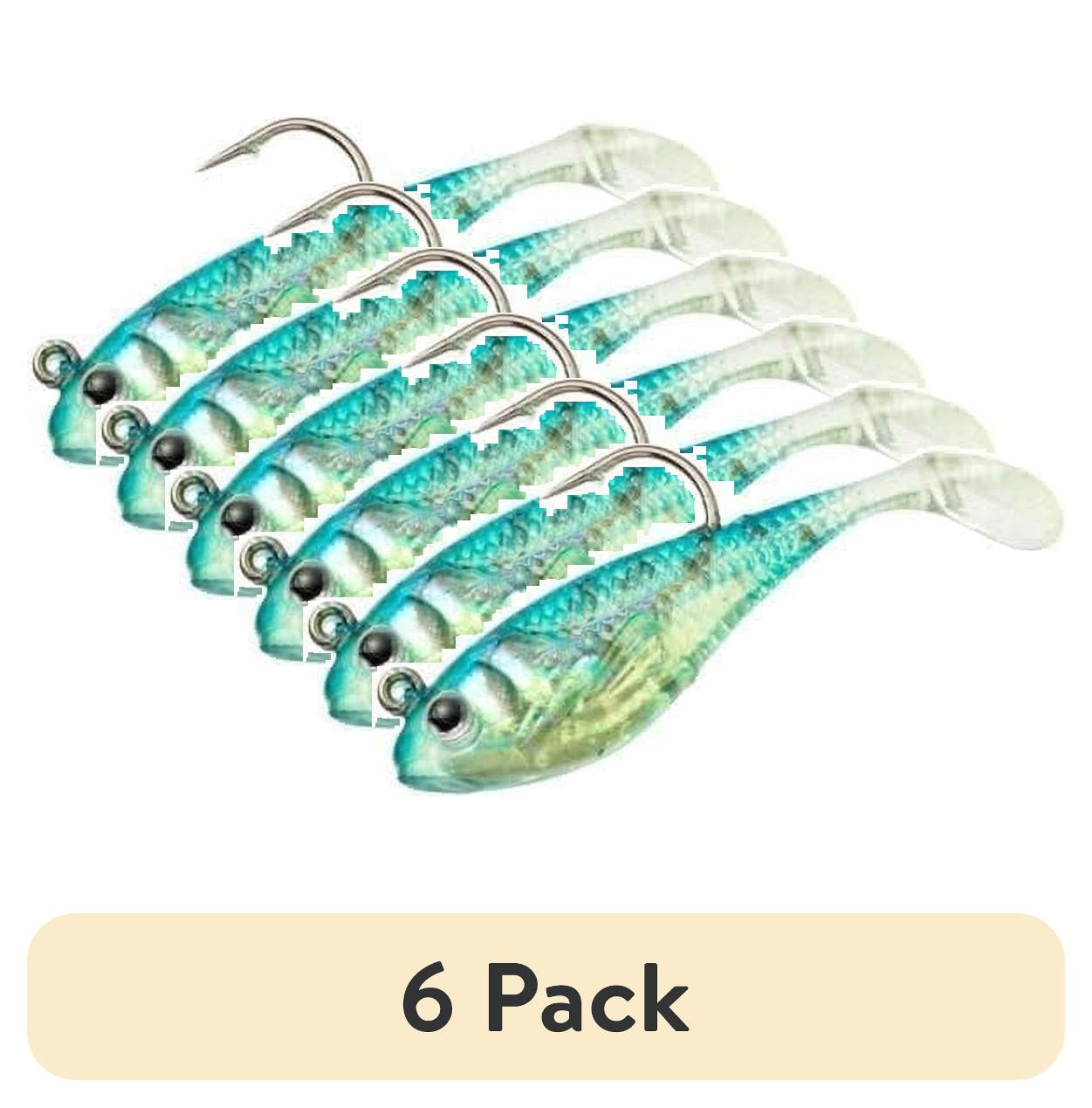 (6 pack) Creme 2" Spoiler Spin Shad Swim Bait Lure, Pearl - Walmart.com