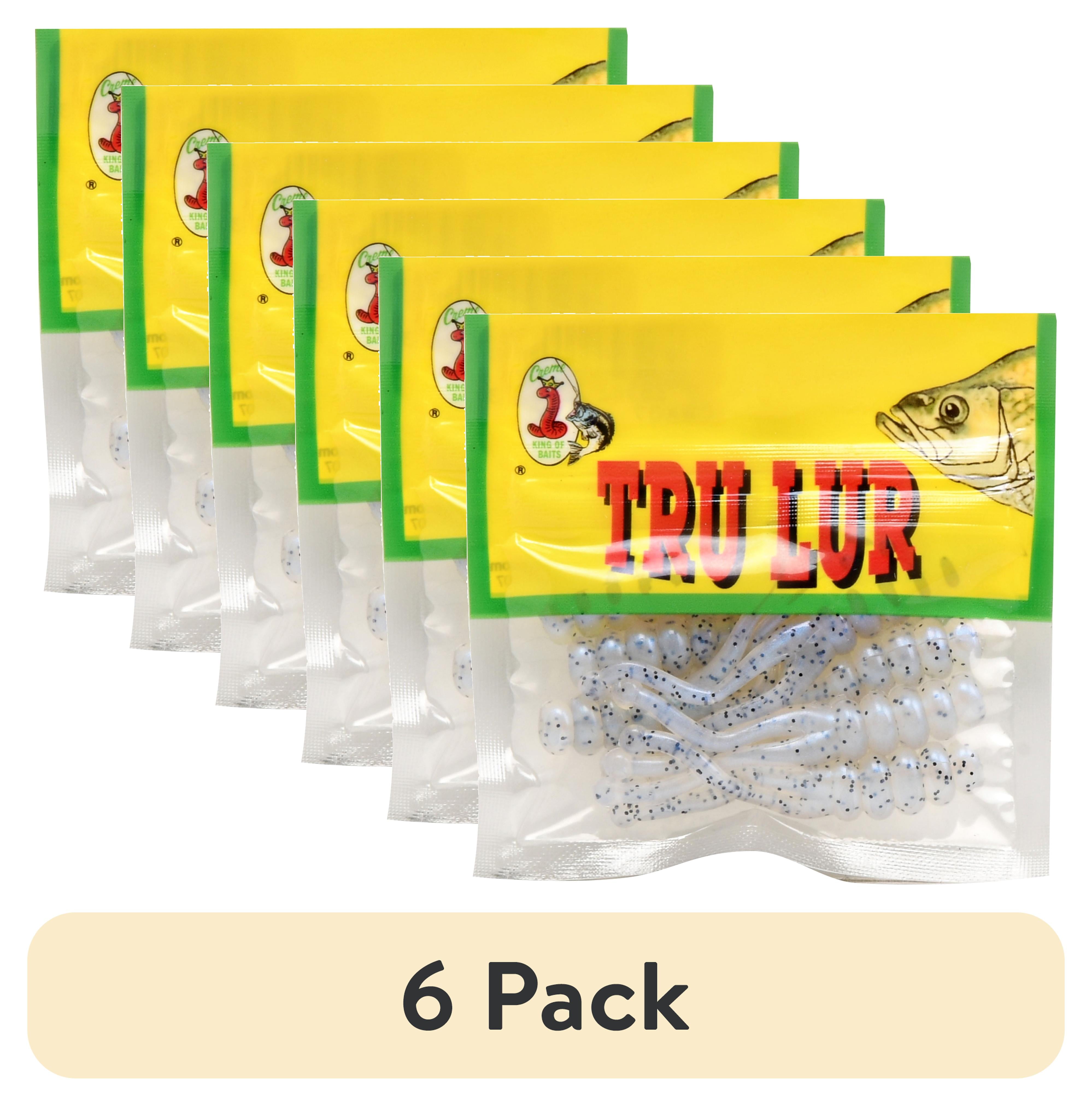 (6 pack) Creme Lure Ring Shad Fishing Lure. Popular Monkey Milk Color ...