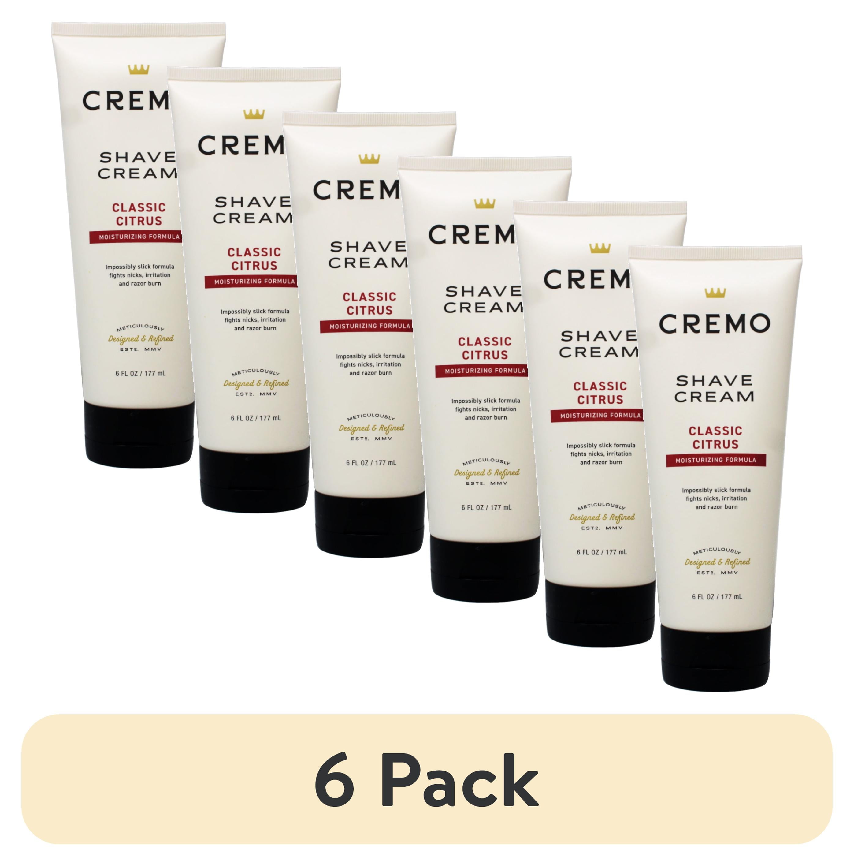 (6 pack) Cremo Original Concentrated Shave Cream, Classic, 6 oz ...