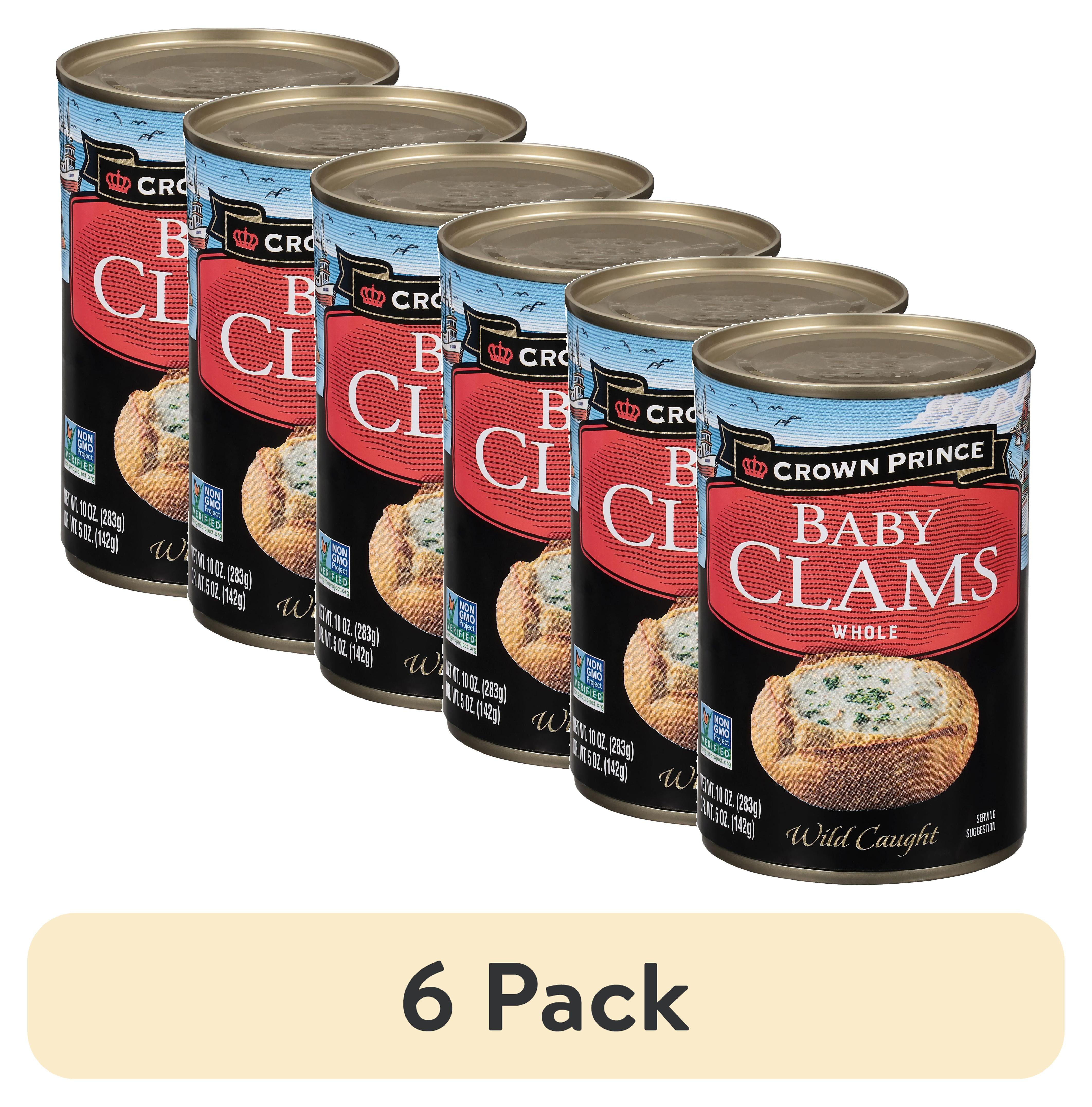 (6 pack) Crown Prince Boiled Baby Clams, 10 oz - Walmart.com