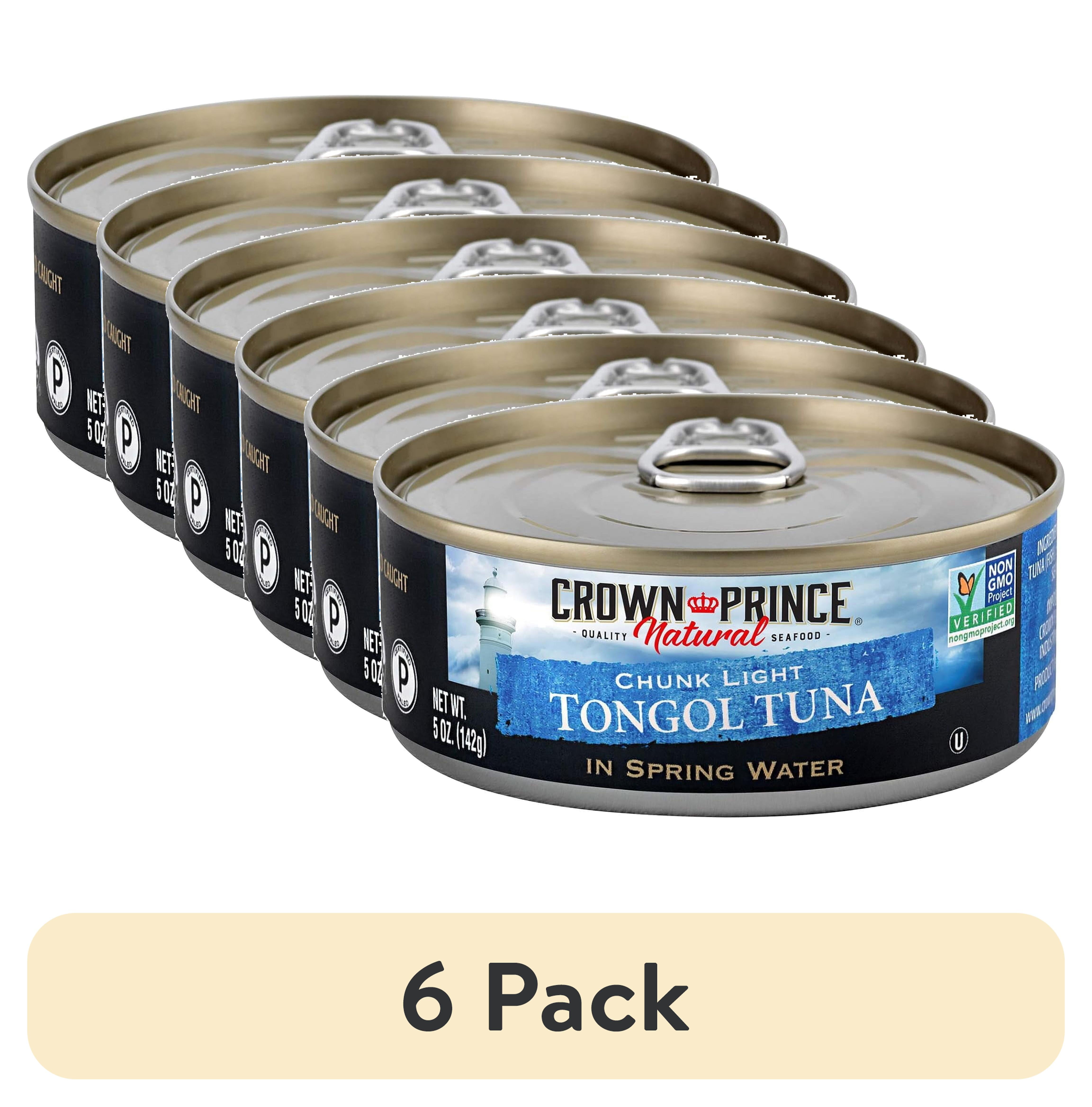 (6 pack) Crown Prince Natural Chunk Light Tongol Tuna in Spring Water ...