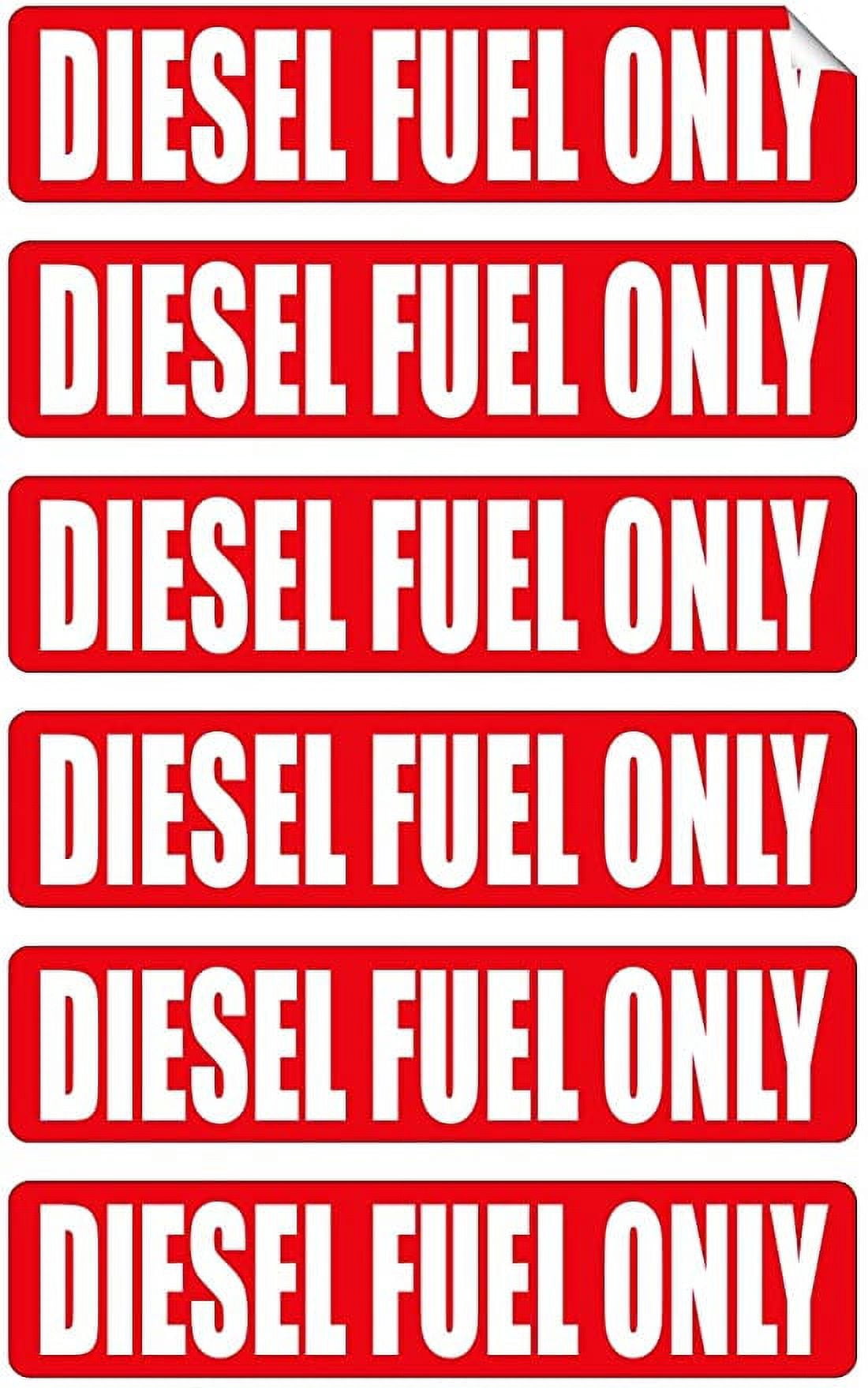 6 pack DIESEL FUEL ONLY Decals / Stickers / Labels / Markers - Walmart.com