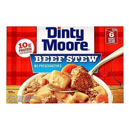 (6 pack) DINTY MOORE Beef Stew with Potatoes & Carrots, Shelf-Stable ...