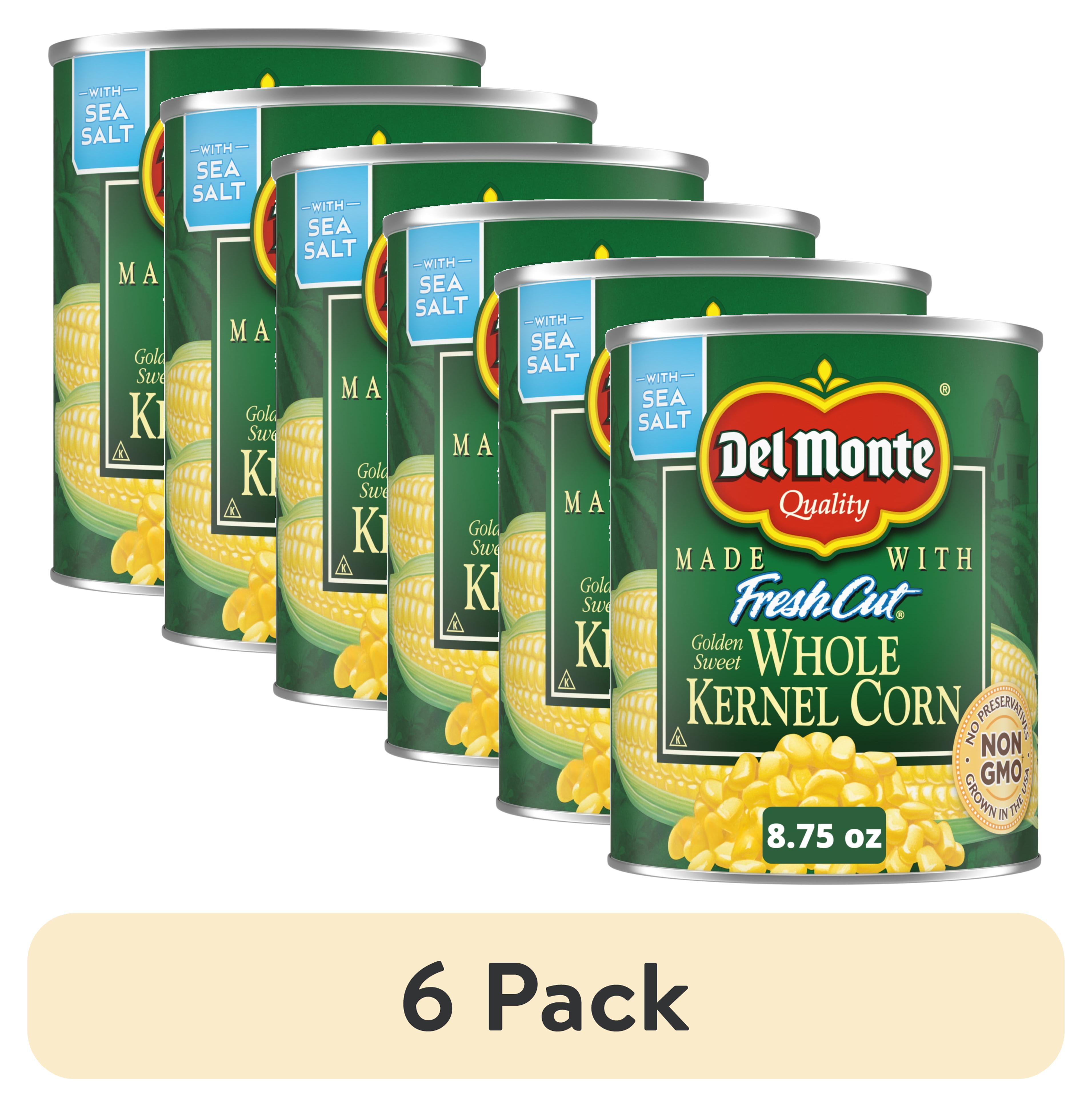(6 pack) Del Monte Fresh Cut Golden Sweet Whole Kernel Corn, Canned ...