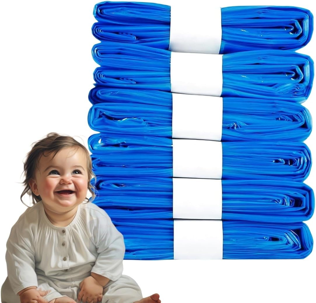 6-pack Diaper Pail Refill Bags, Extended 200in Diaper Refill, Odor ...