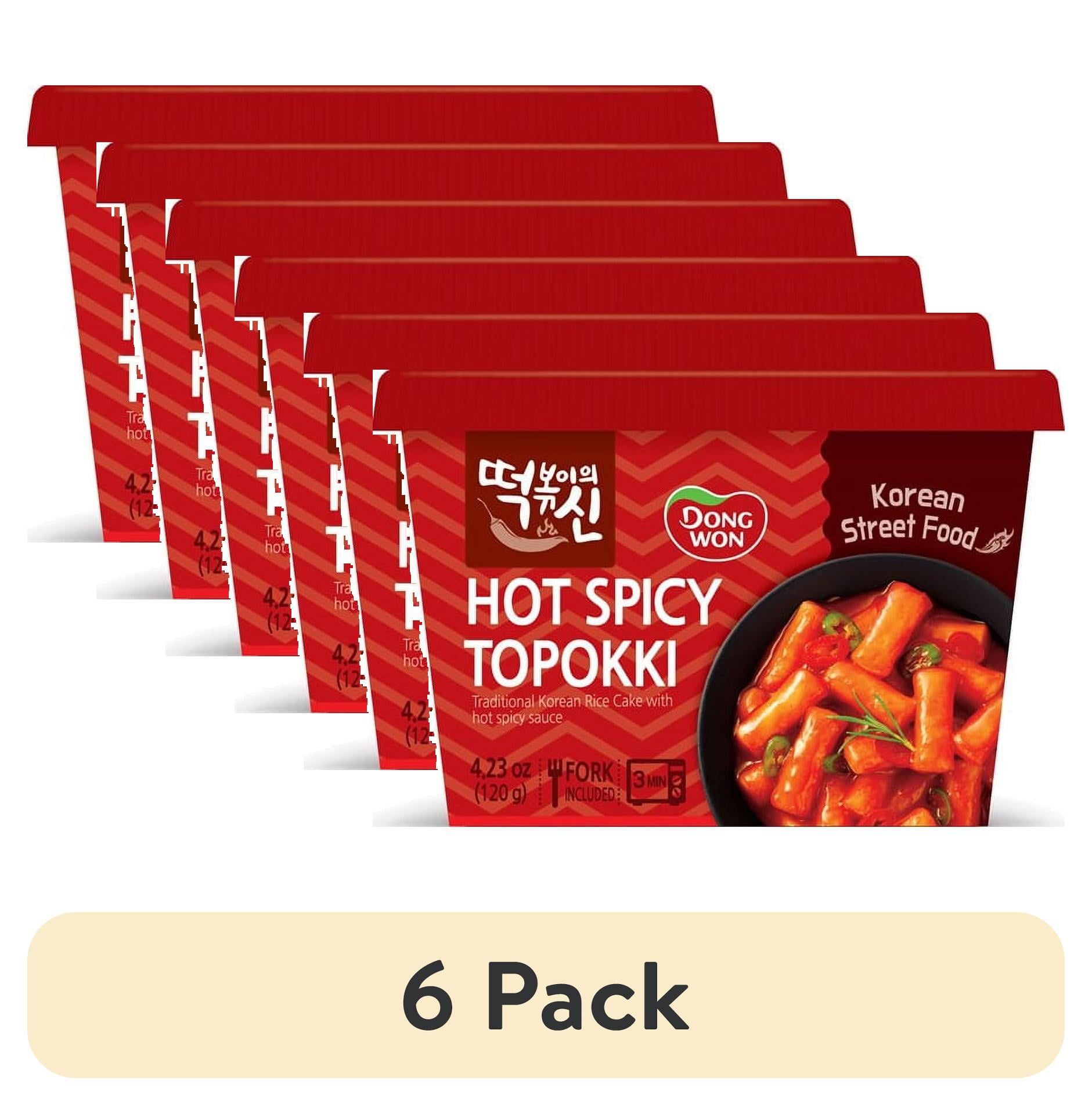 (6 pack) Dongwon Spicy and Sweet Topokki Cup, 4.23 Oz (Shelf- Stable) - Walmart.com