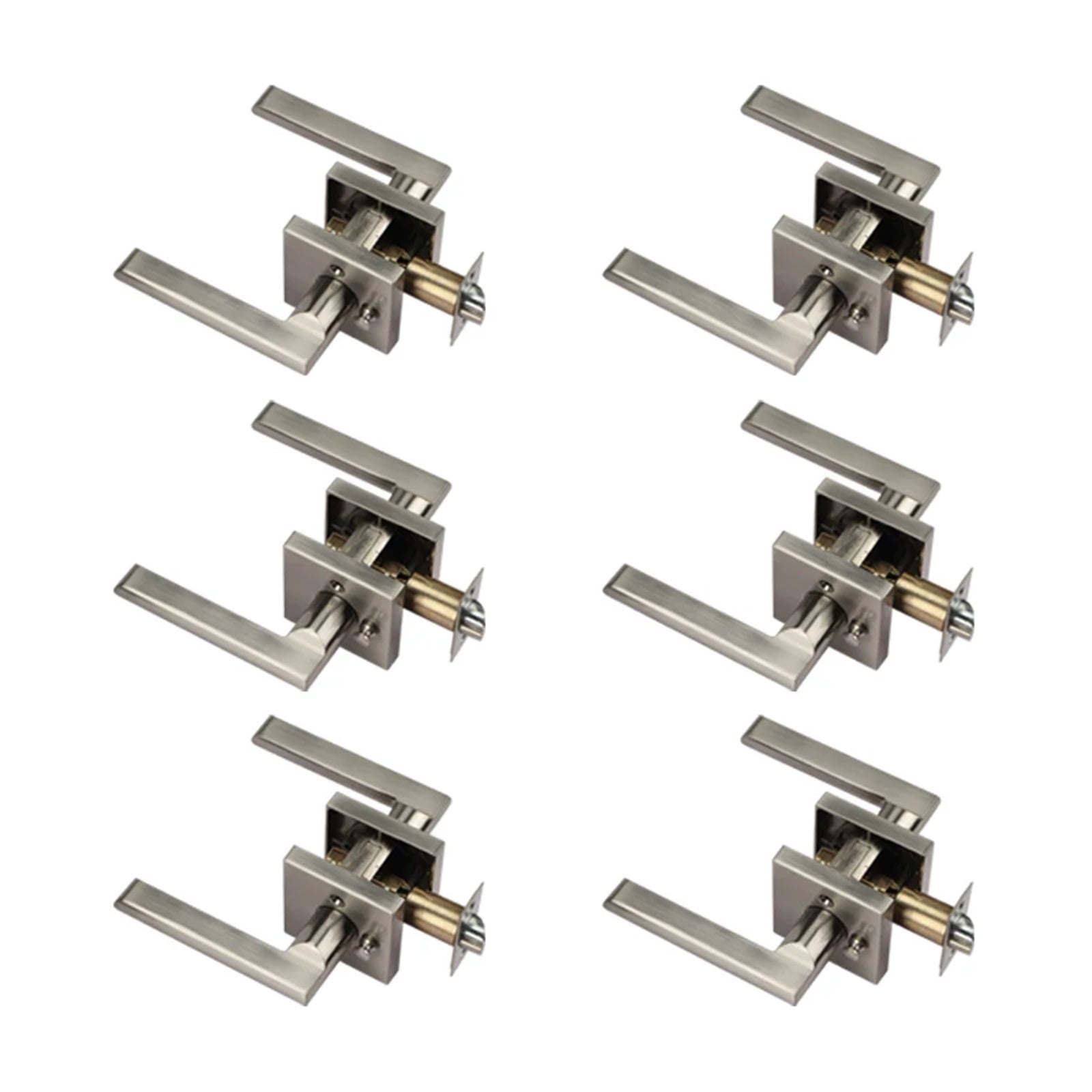 6-pack Door Locks Room Door Bathroom Channel Handle Lock Bathroom ...