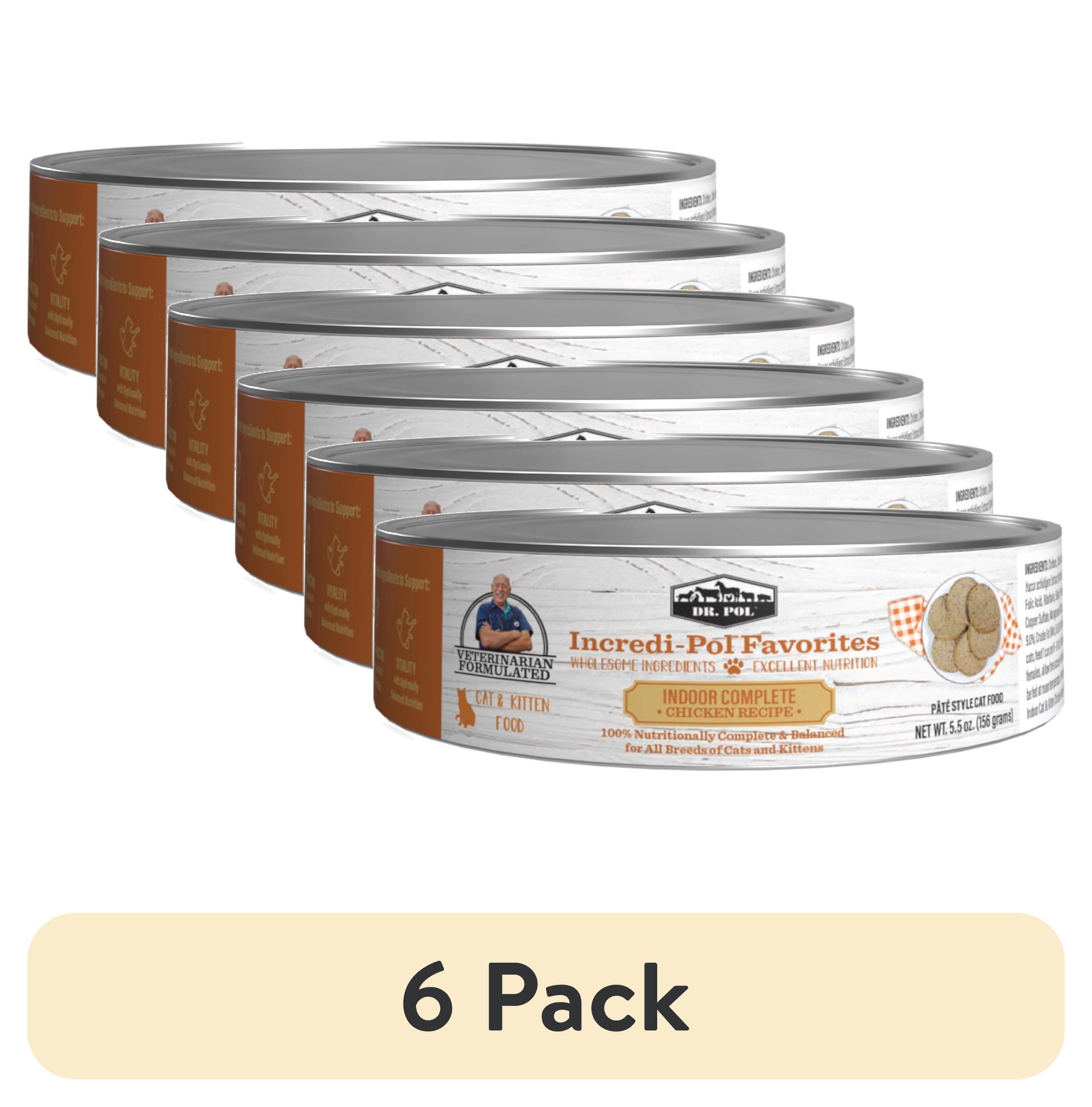 (6 pack) Dr. Pol Incredi-Pol Favorites Chicken Indoor Complete Canned ...