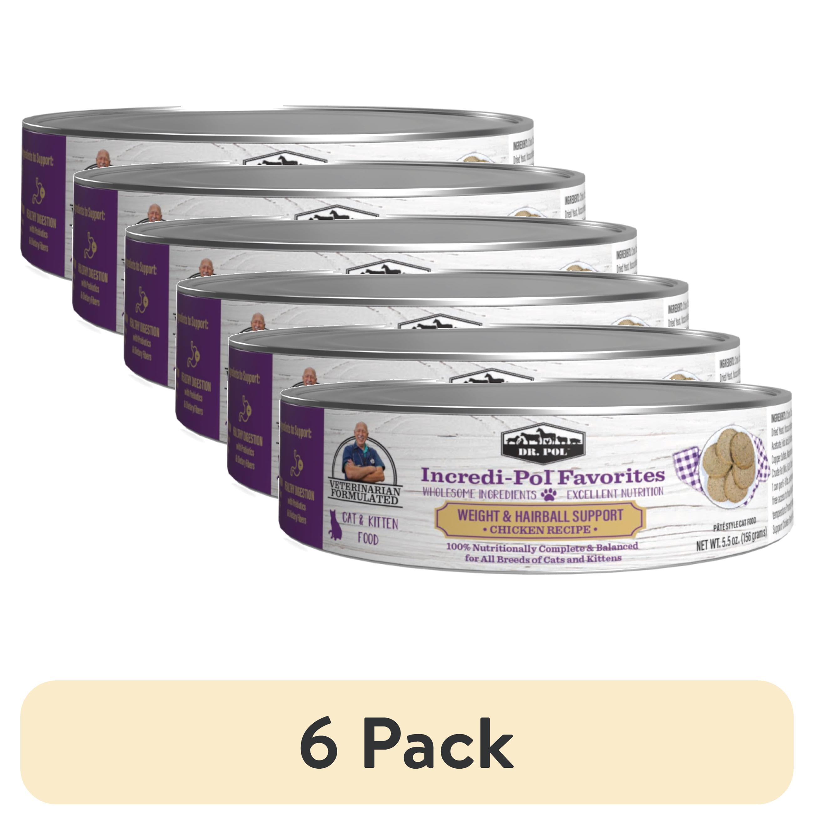 (6 pack) Dr. Pol Incredi-Pol Favorites Chicken Weight and Hairball ...
