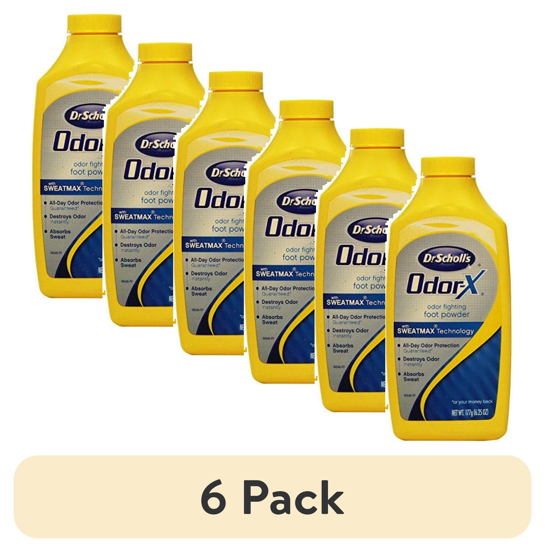 (6 pack) Dr. Scholl's Odor-X Odor Fighting Foot Powder 6.25 oz Each ...